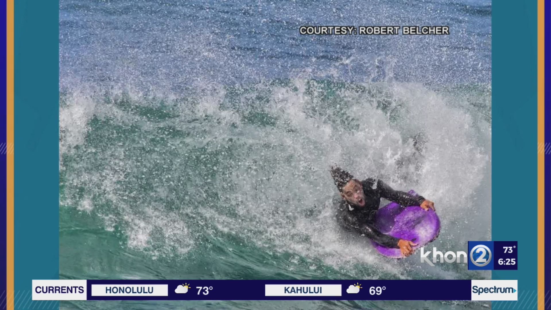 Bodyboarder finishes a textbook barrel roll at Ala Moana Bowls – KHON2