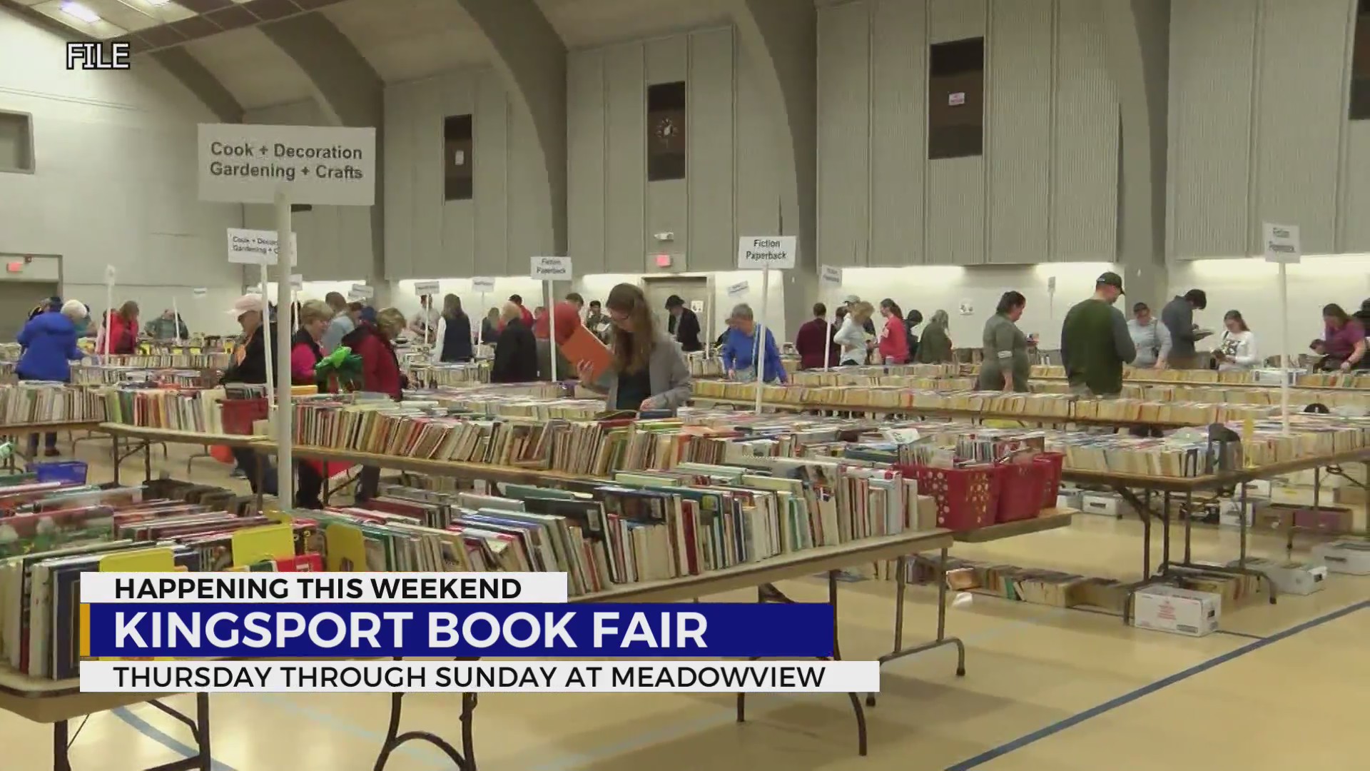 ‘Region’s largest book fair’ happening in Kingsport this week – WJHL ...