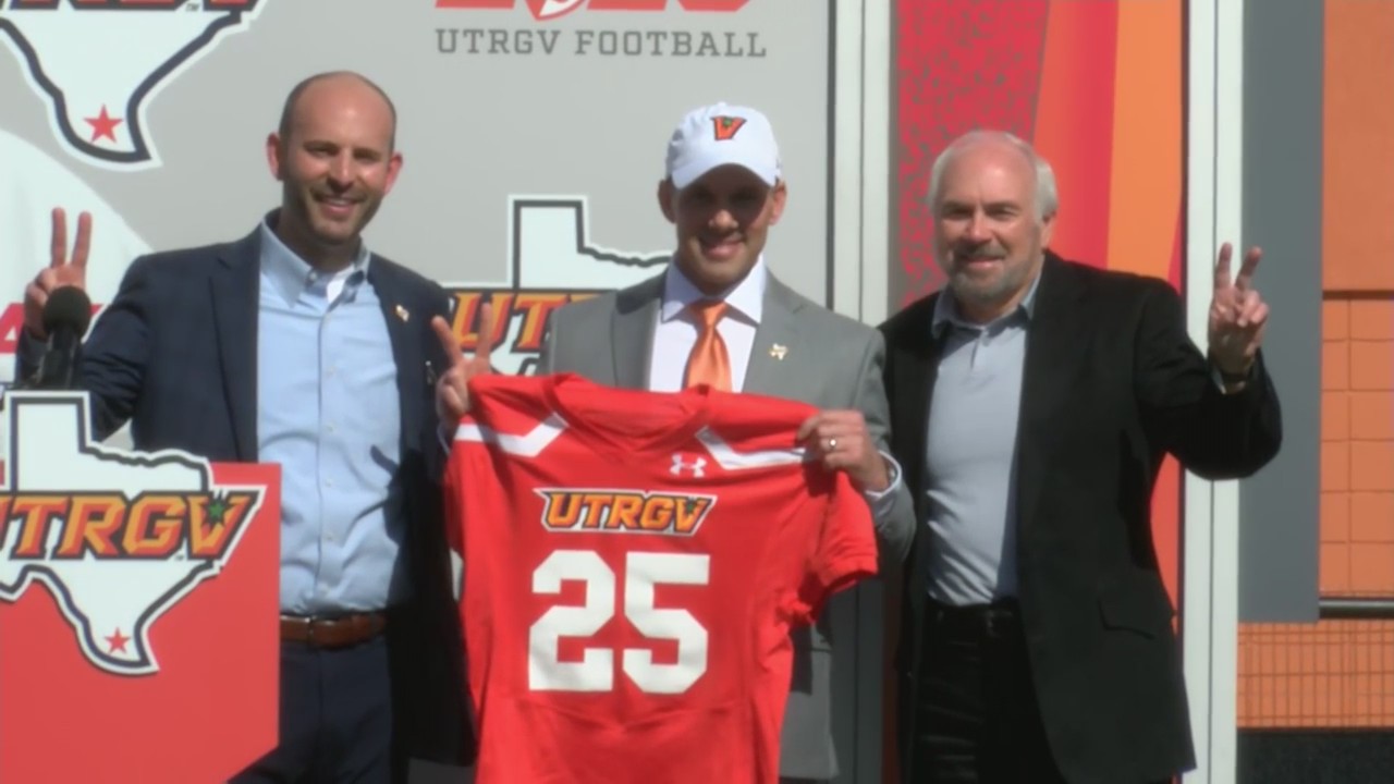 UTRGV welcomes Travis Bush, first football coach – KVEO-TV