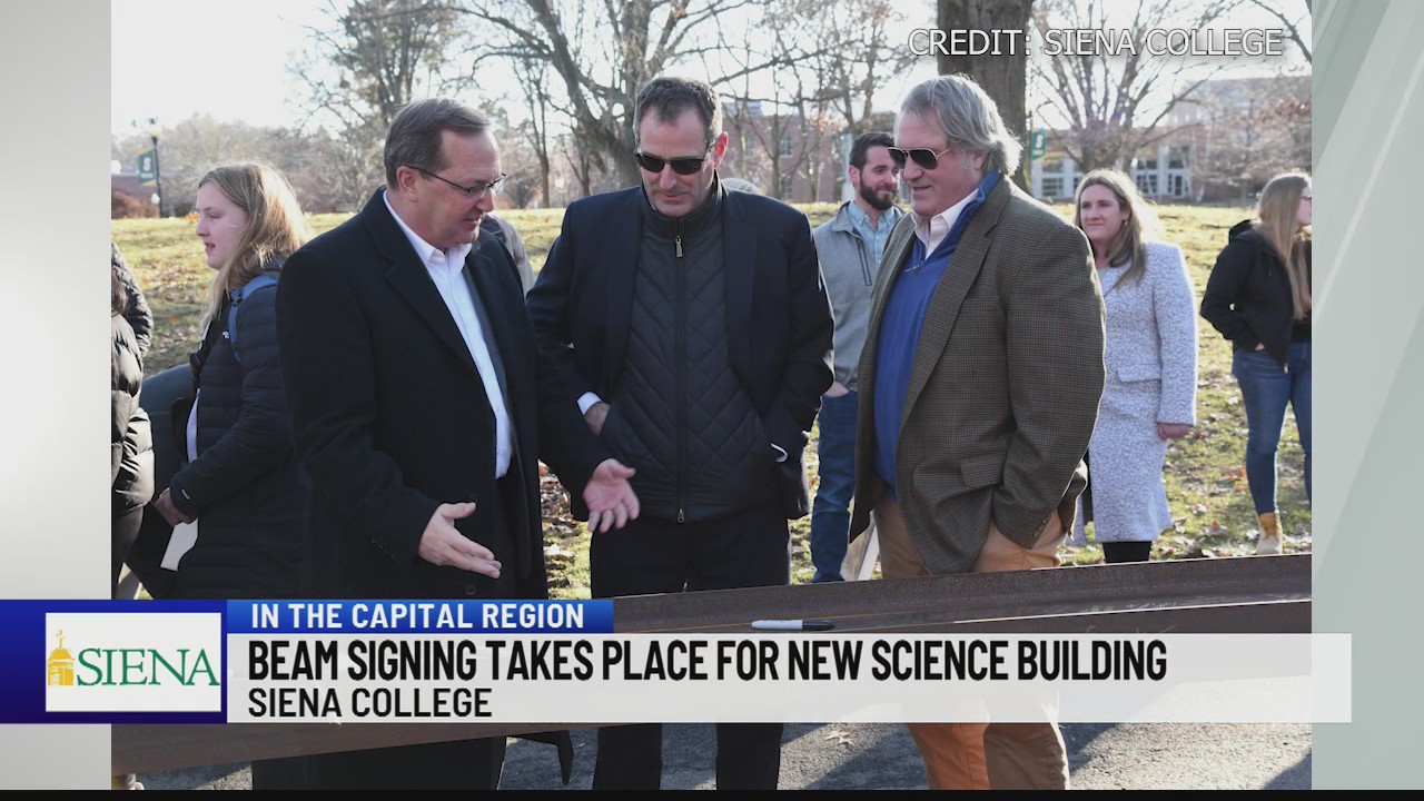 Beam signing takes place for new science building – NEWS10 ABC