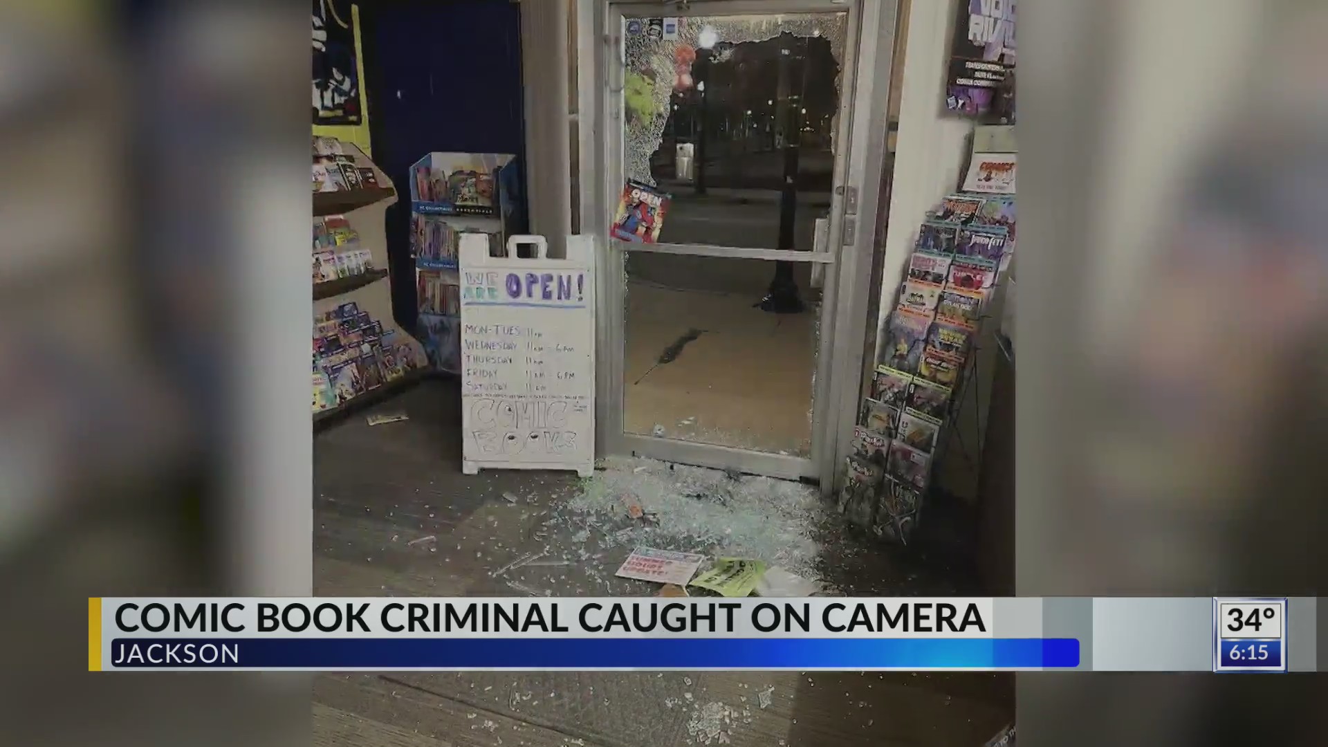 Comic book criminal caught on camera – WLNS 6 News
