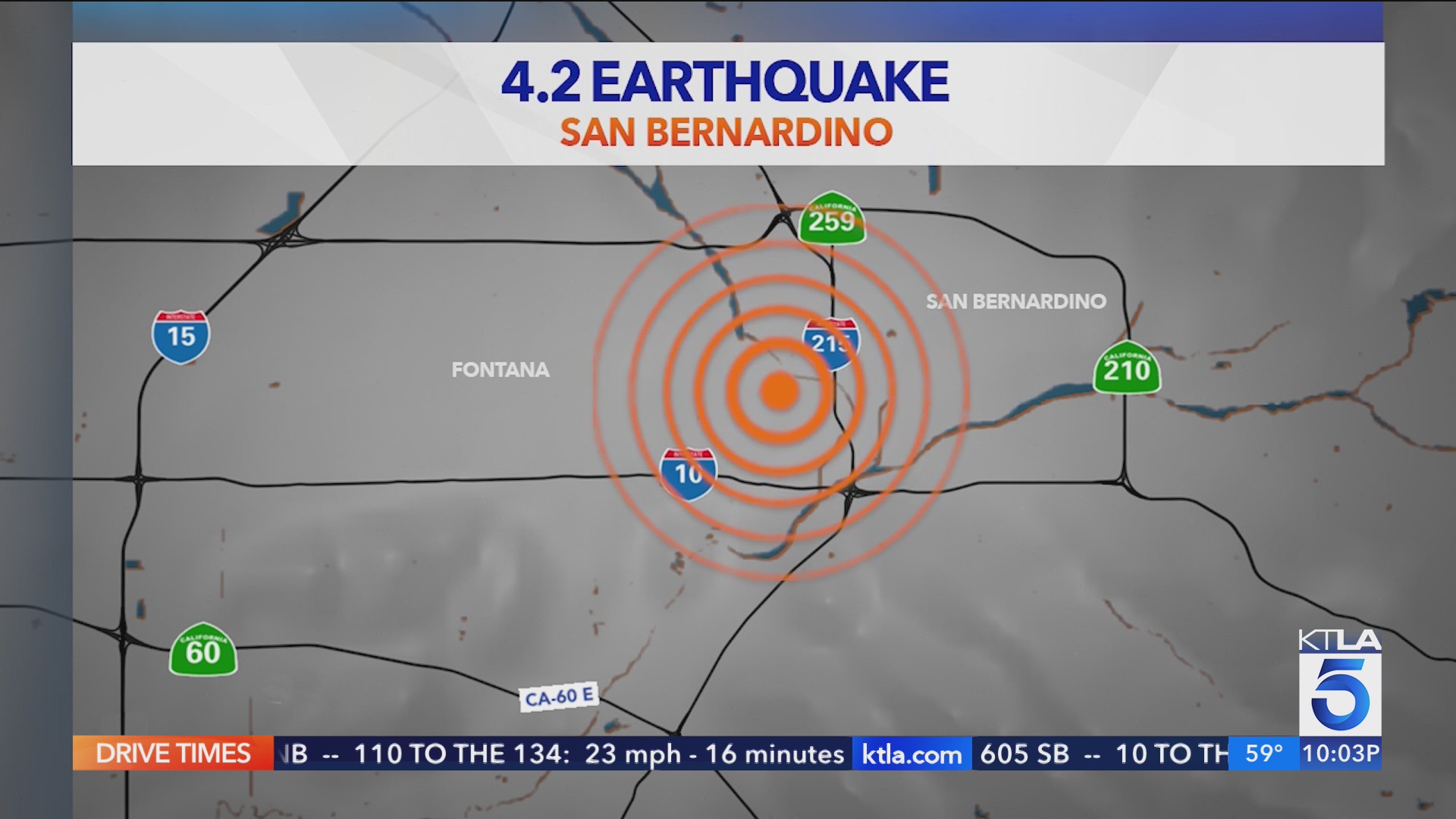 4.2 magnitude earthquake rattles San Bernardino County – KTLA