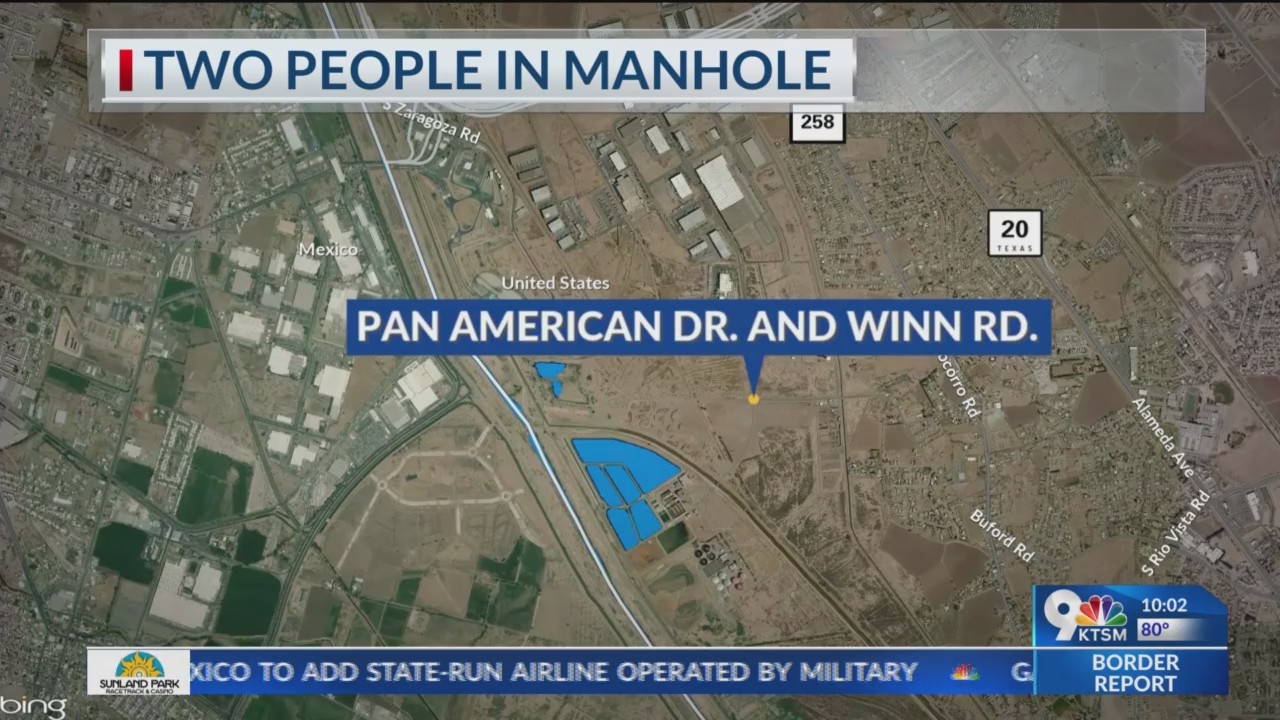 Firefighters rescue 2 people stuck in manhole in Lower Valley – KTSM 9 News