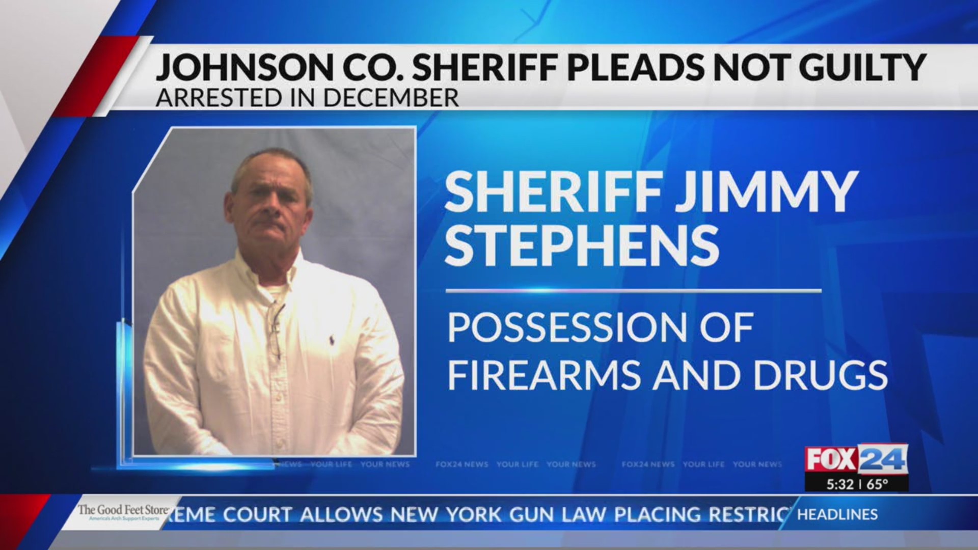 Johnson County Sheriff Jimmy Stephens pleads not guilty – KNWA FOX24