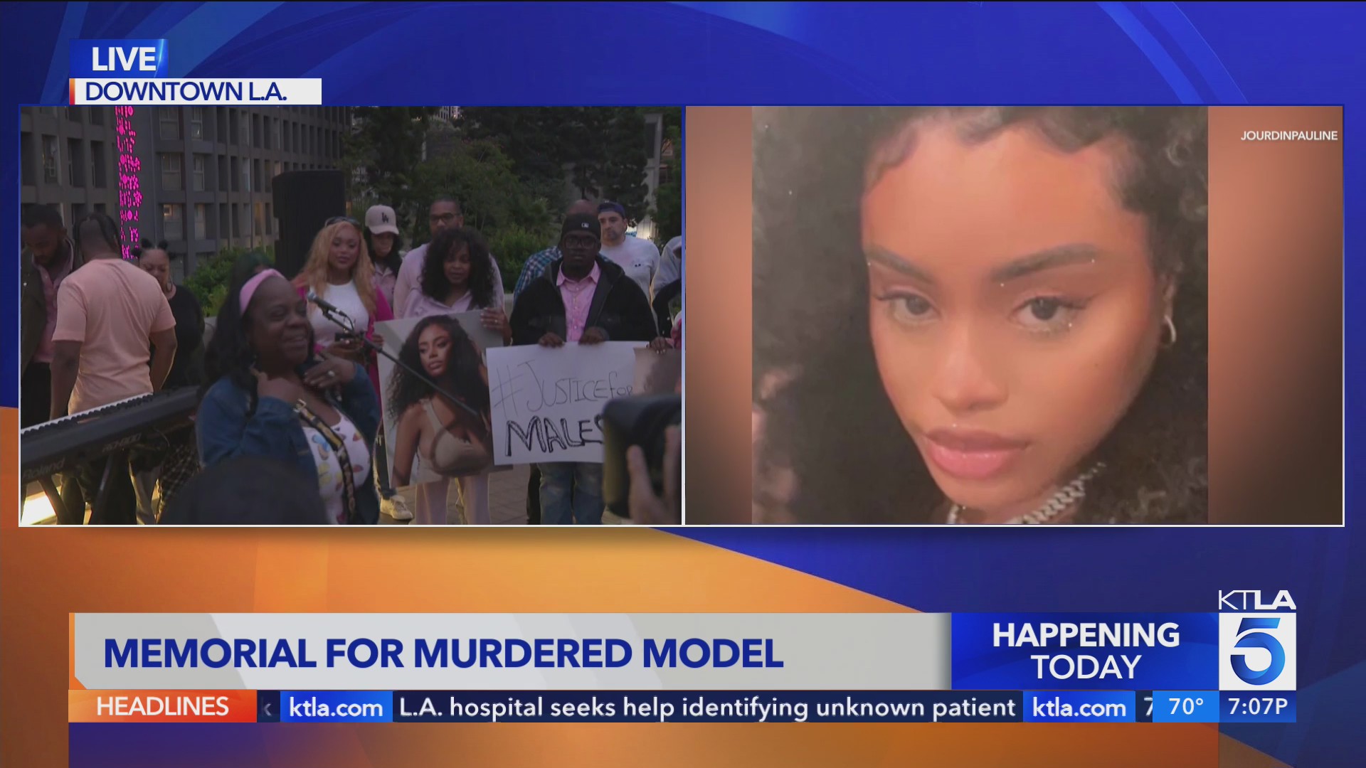 Memorial held for model killed in her downtown L.A. apartment – KTLA