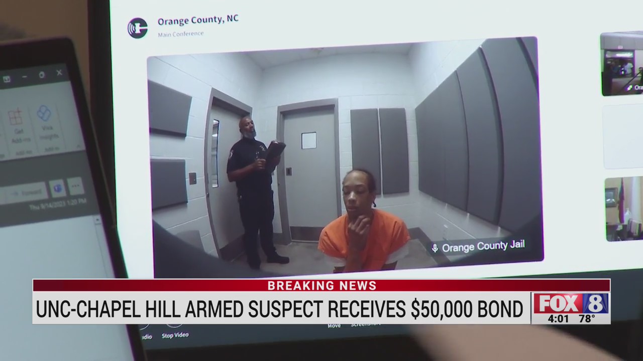 UNC-Chapel Hill armed suspect receives $50,000 bond – FOX8 WGHP