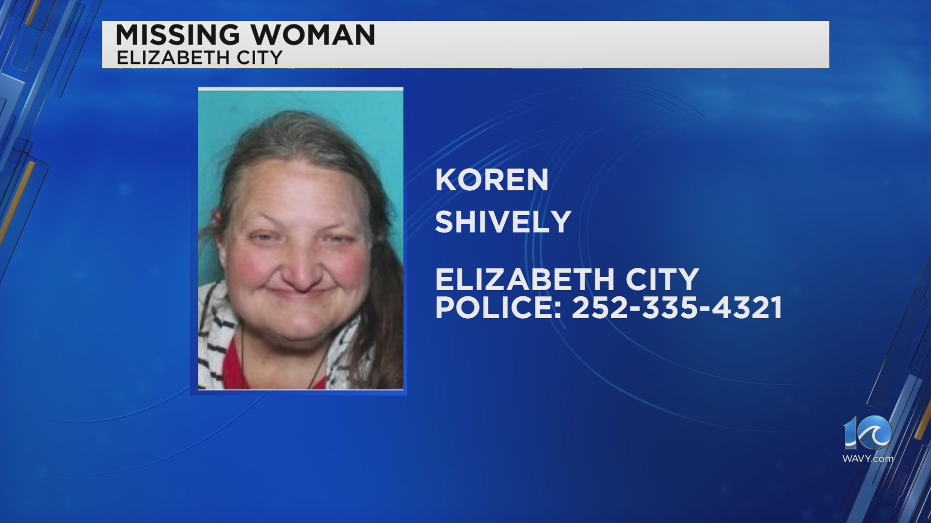 Elizabeth City police looking for missing woman – WAVY.com