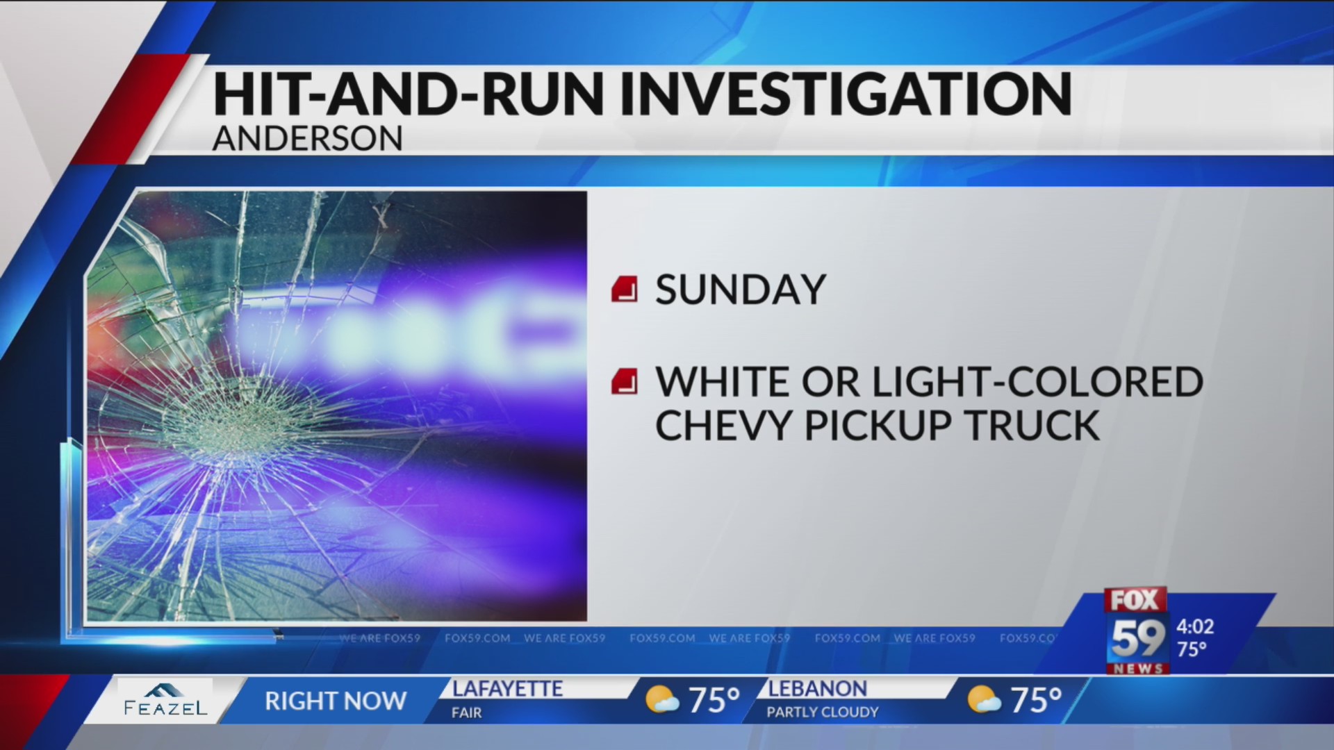 Man critically injured in Anderson hit-and-run – Fox 59