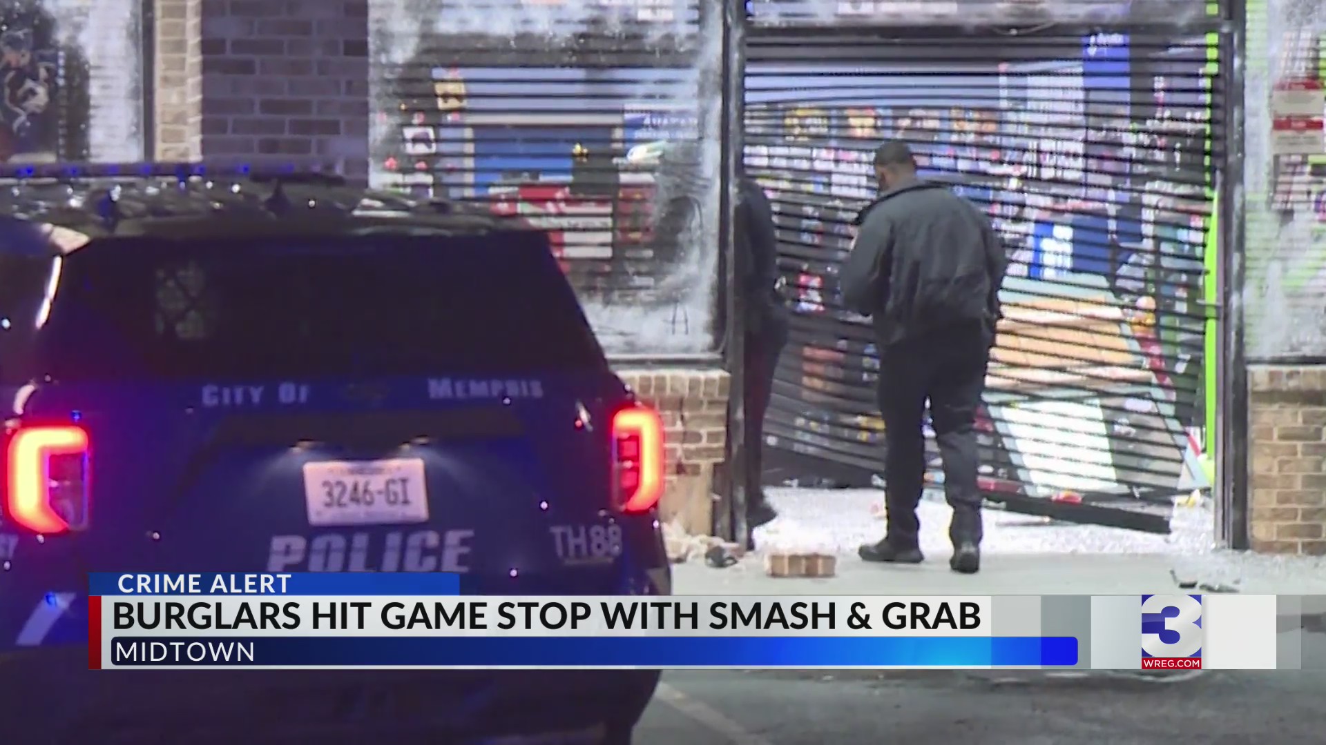 Smash-and-grab thieves hit GameStop on Union Avenue – WREG.com