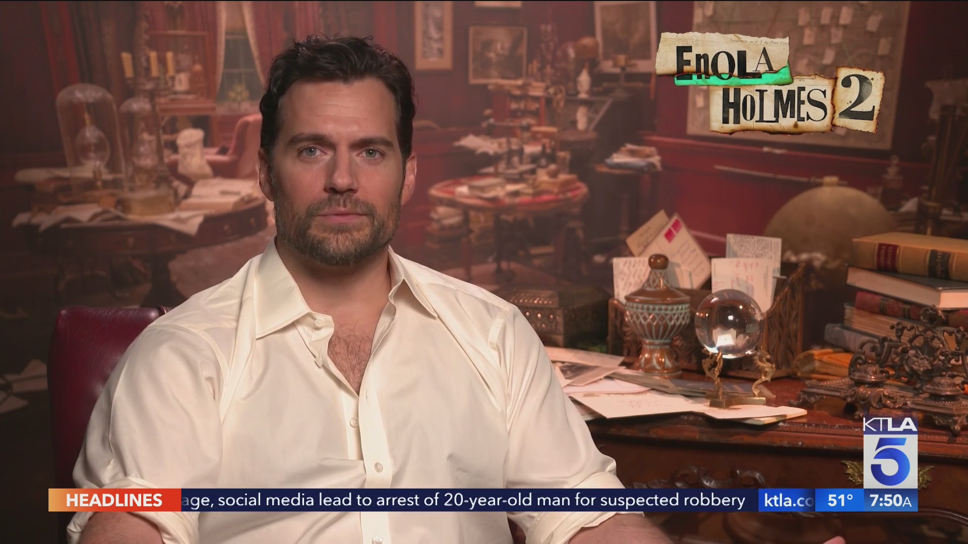 Henry Cavill talks ‘Enola Holmes’ and ‘Superman’ – KTLA