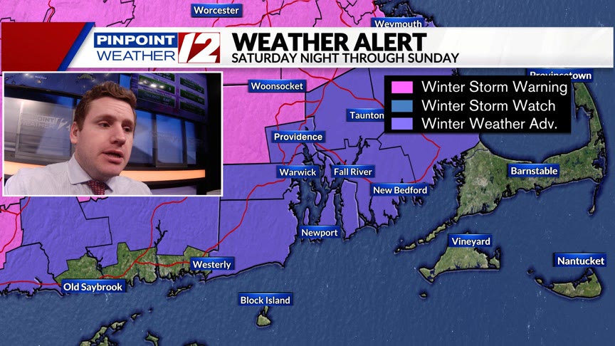 Weather Alert: Winter Storm Arrives Tonight Into Sunday – WPRI.com