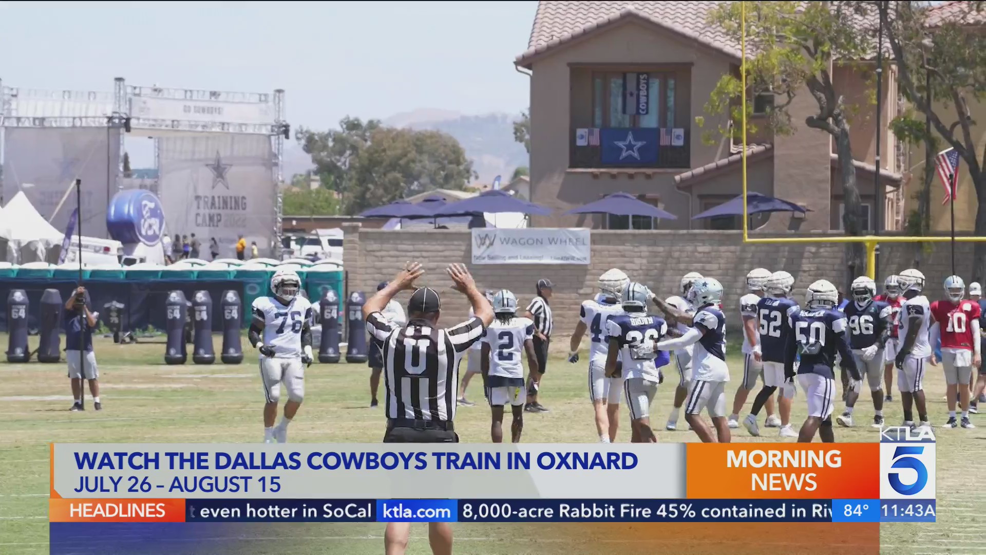 Watch the Dallas Cowboys train in Oxnard – KTLA