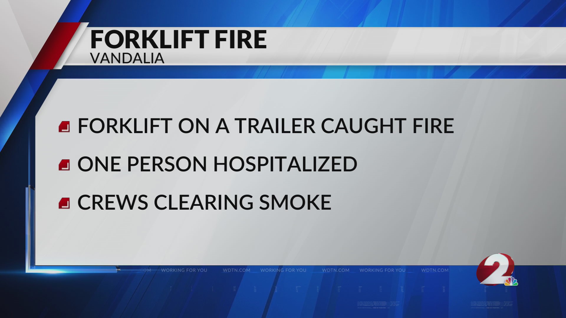 Crews respond to fire involving forklift in Vandalia – WDTN.com