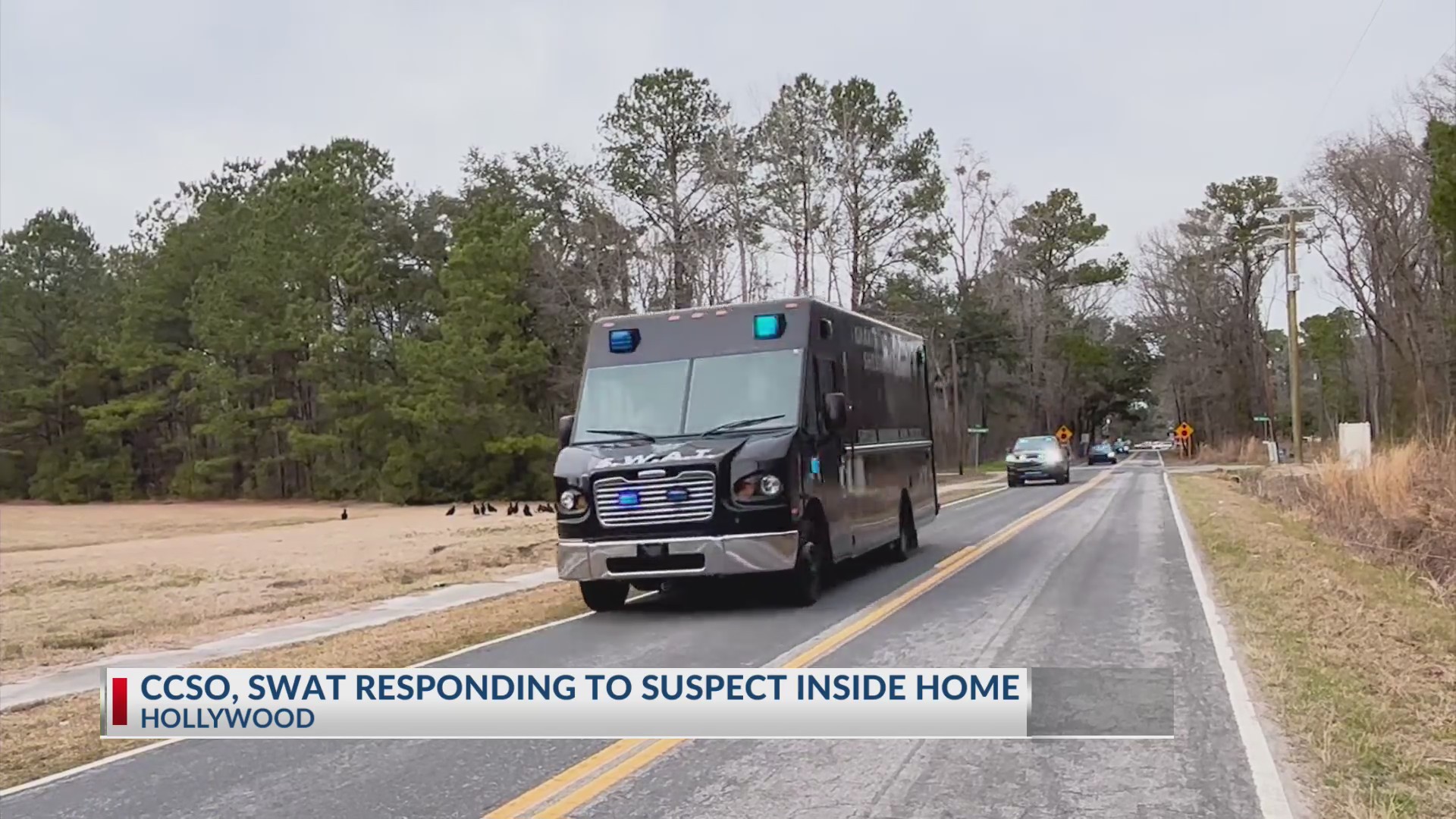 SWAT, CCSO responds to wanted suspect in Hollywood home – WCBD News 2