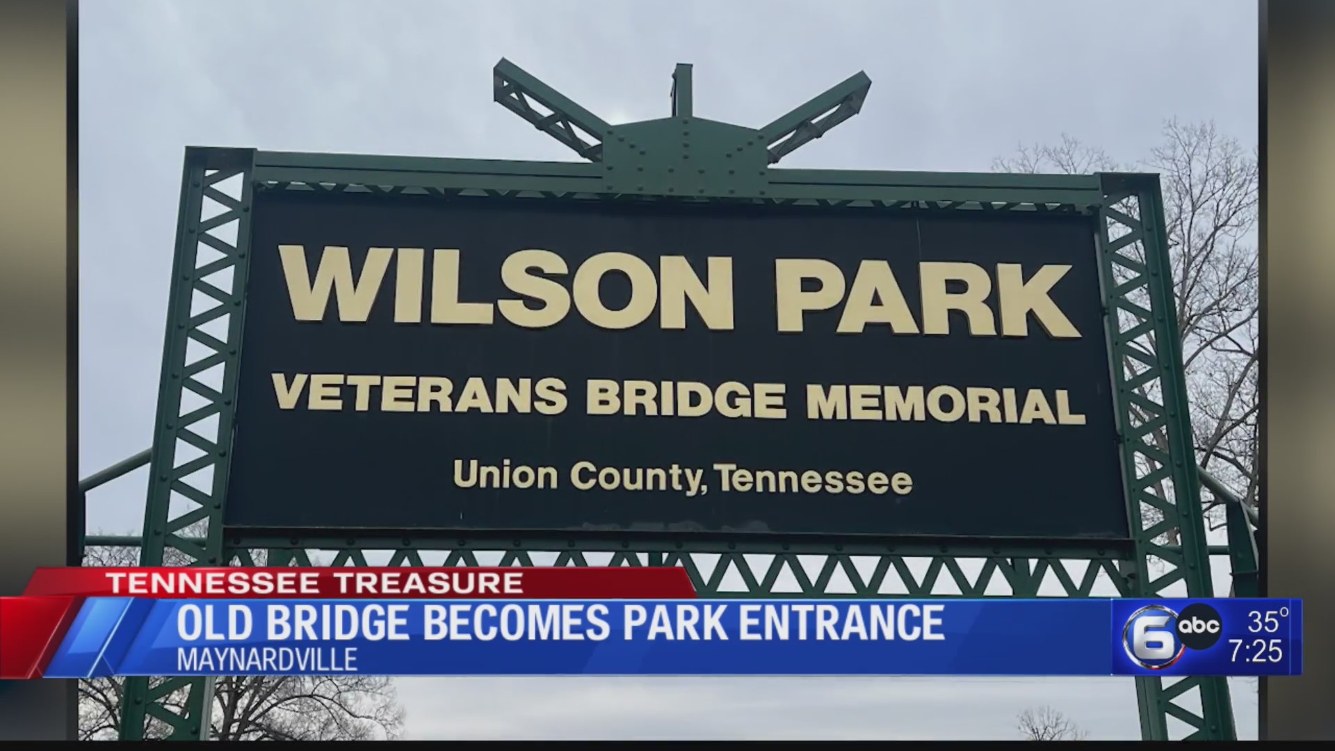 Tennessee Treasure: Old Bridge Becomes Park Entrance – WATE 6 On Your Side