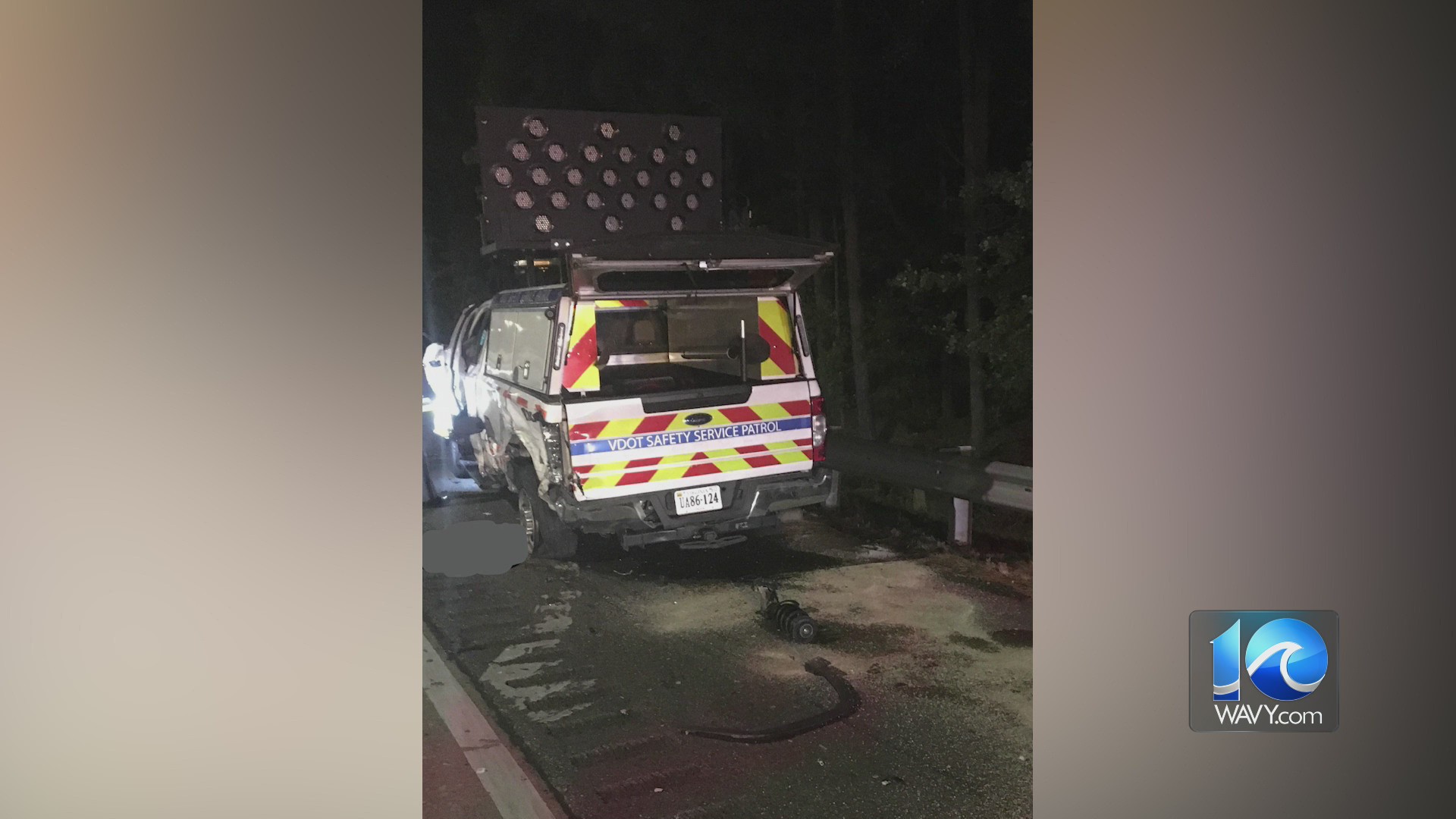 VDOT worker killed in crash Sunday, 1 in custody – WAVY.com