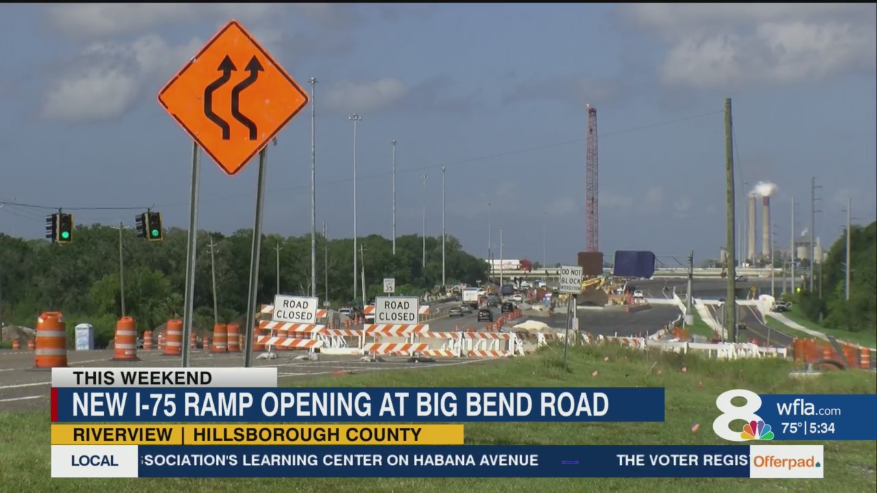 New I-75 ramp opens Saturday, relieves congestion on Big Bend Road – WFLA