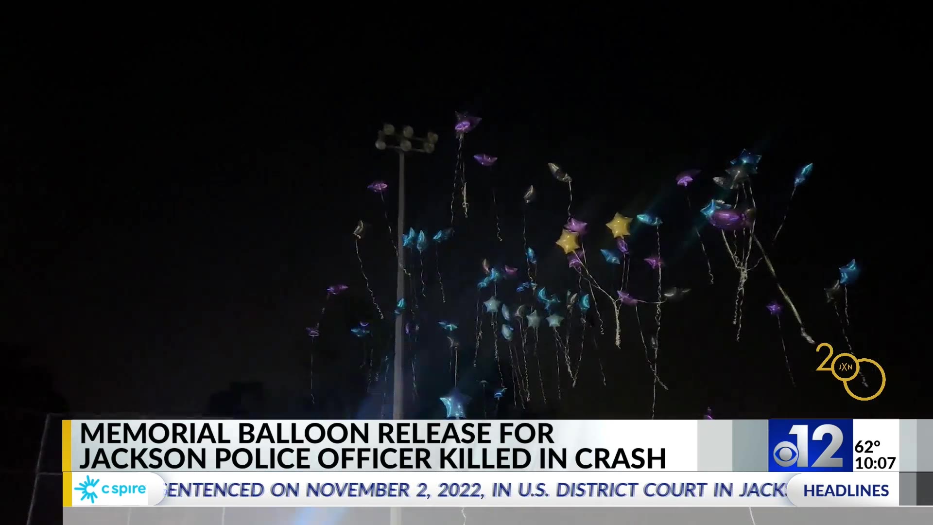 Balloon release held for Jackson police officer killed in crash – WJTV