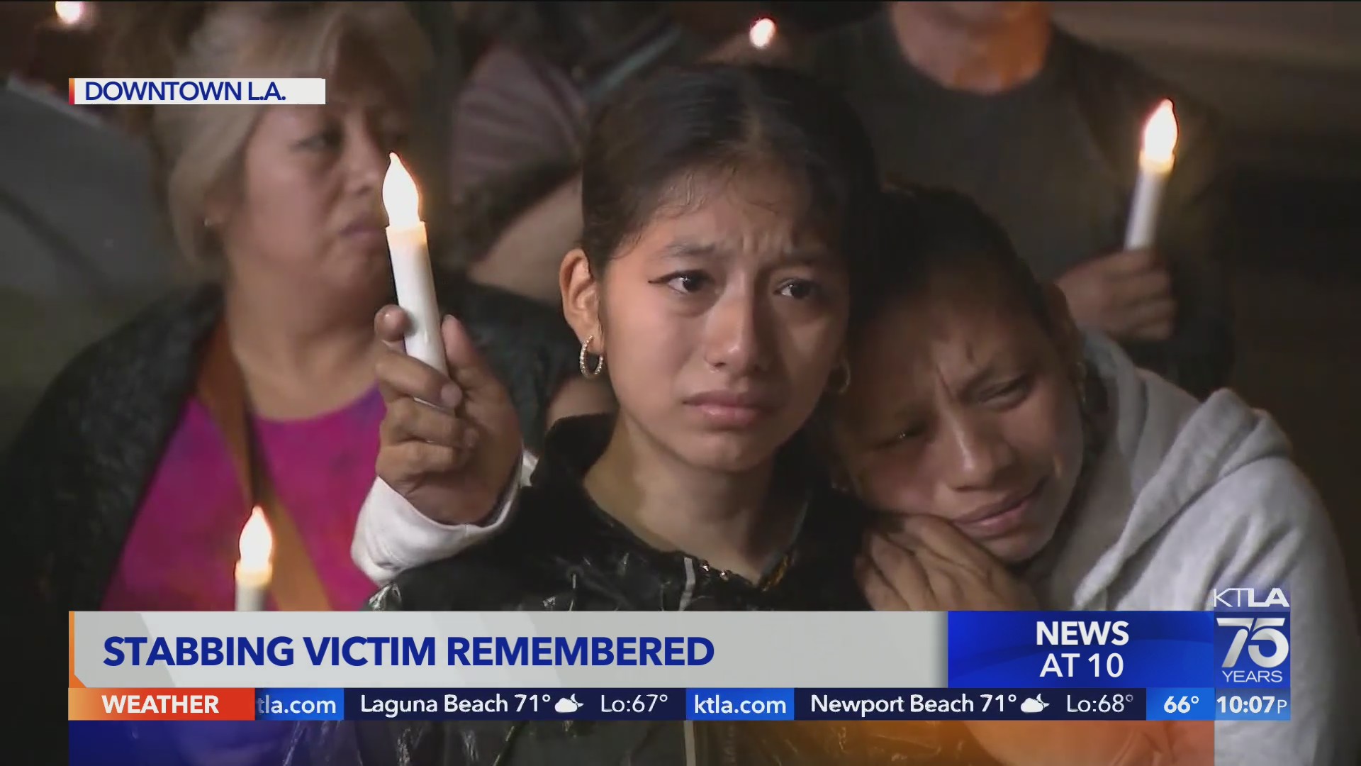 Vigil honors store owner killed in downtown Los Angeles stabbing – KTLA