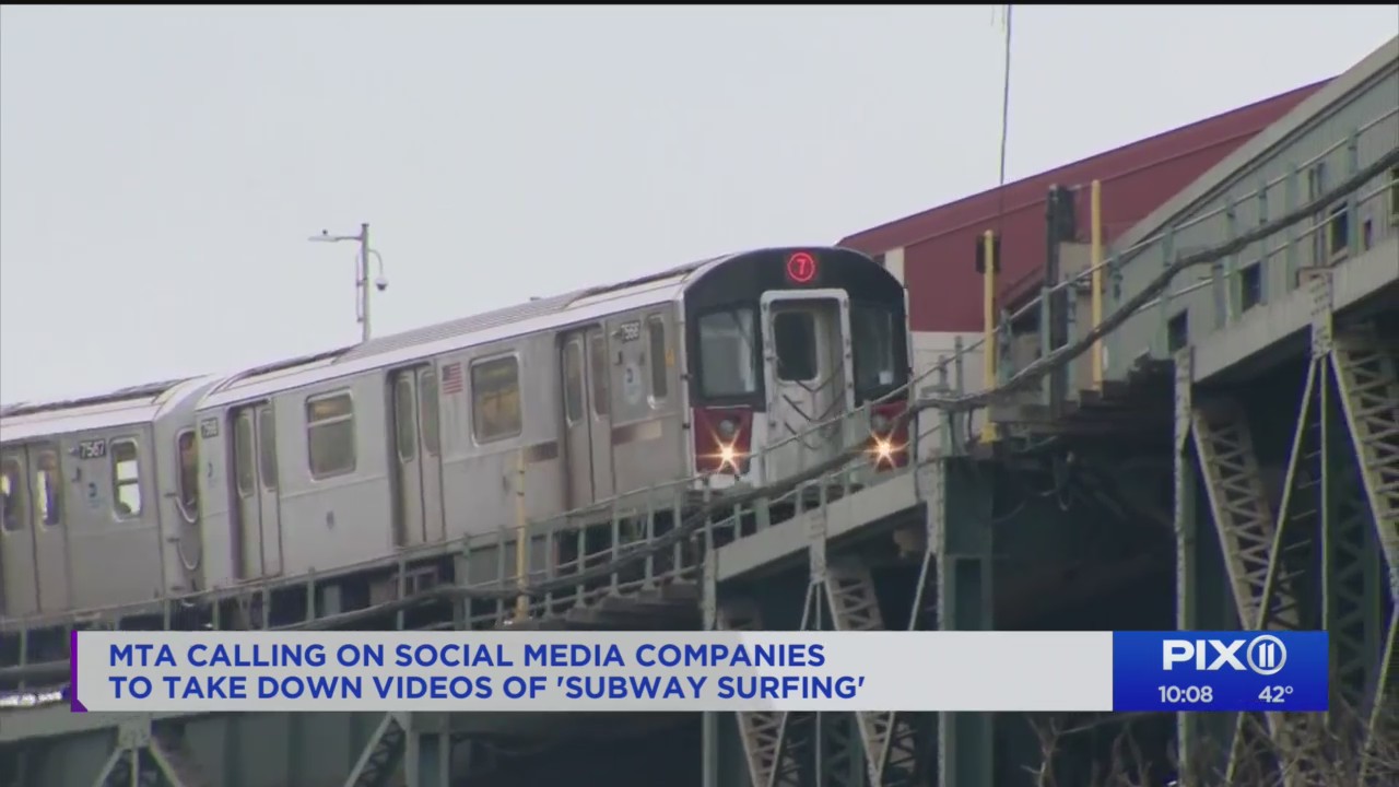 MTA boss wants subway surfing videos off social media – PIX11