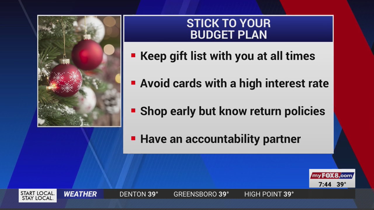 Tips for sticking to a holiday shopping budget plan! – FOX8 WGHP