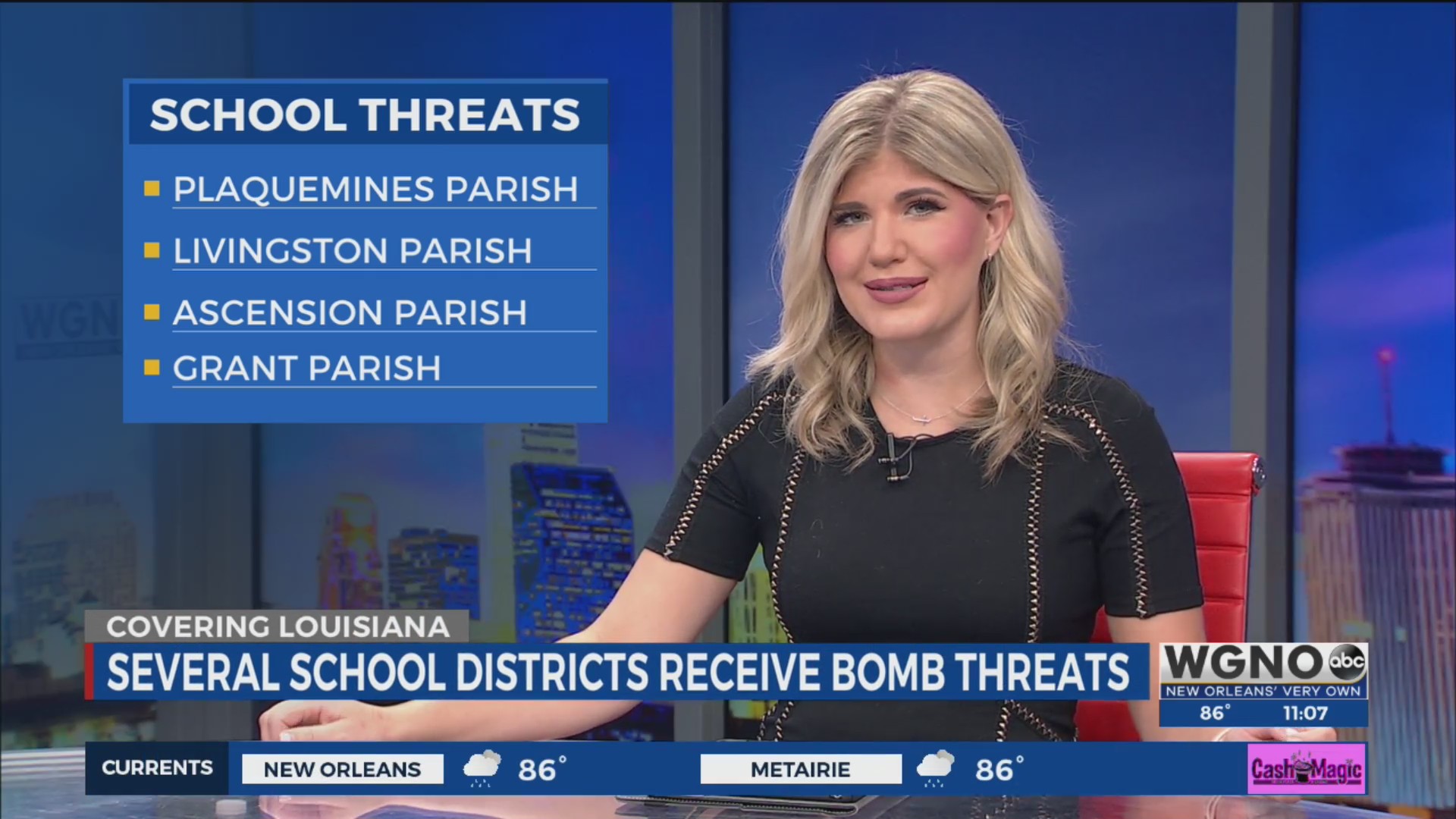 Plaquemines Parish deputies monitoring school campuses after bomb threat email – WGNO