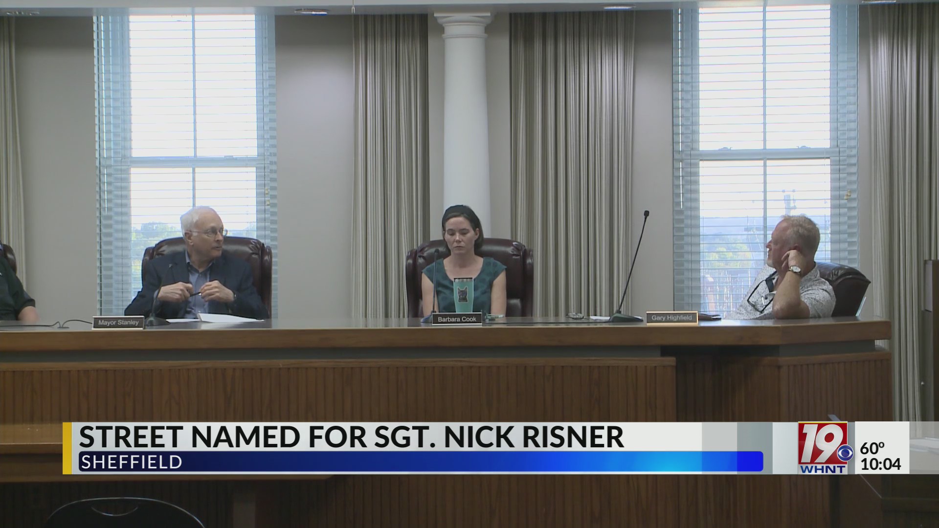 Sheffield City Council Dedicates Road To Sgt. Nick Risner – WHNT.com
