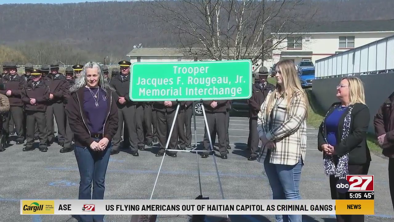 Juniata County interchange named for fallen State Trooper Rougeau – ABC27