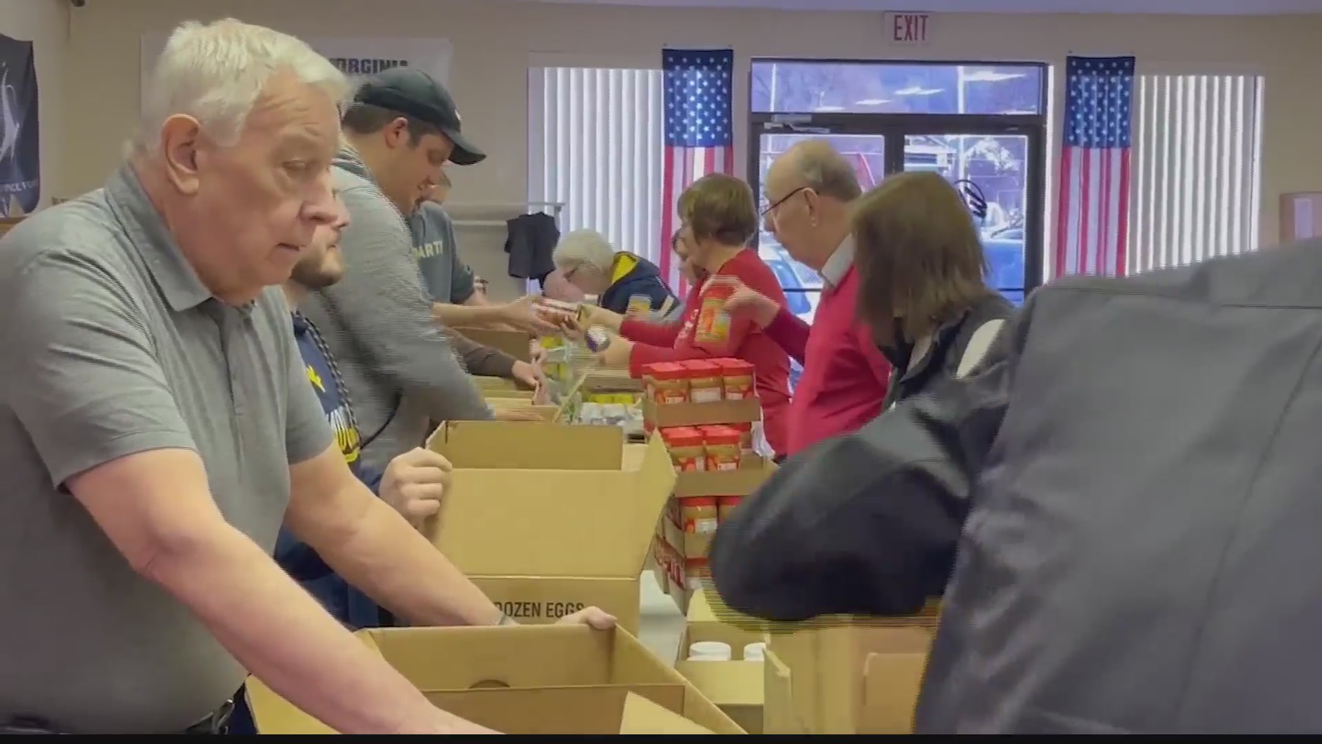 Whole turkeys, potatoes and more packed into Wheeling Elks’ food boxes ...