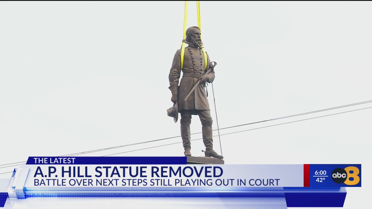 Statue of A.P. Hill, Richmond’s last Confederate monument, removed from ...