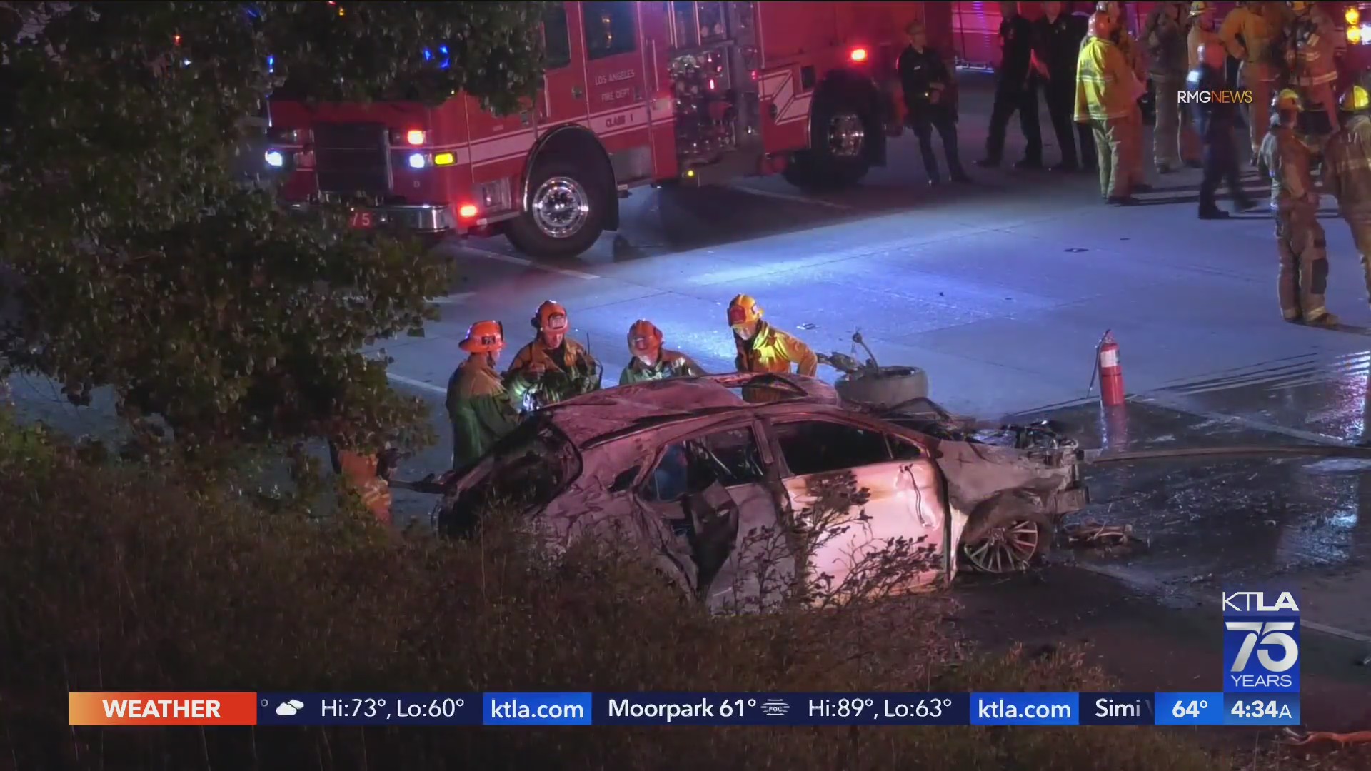 1 killed, several injured in suspected DUI crash in Porter Ranch – KTLA