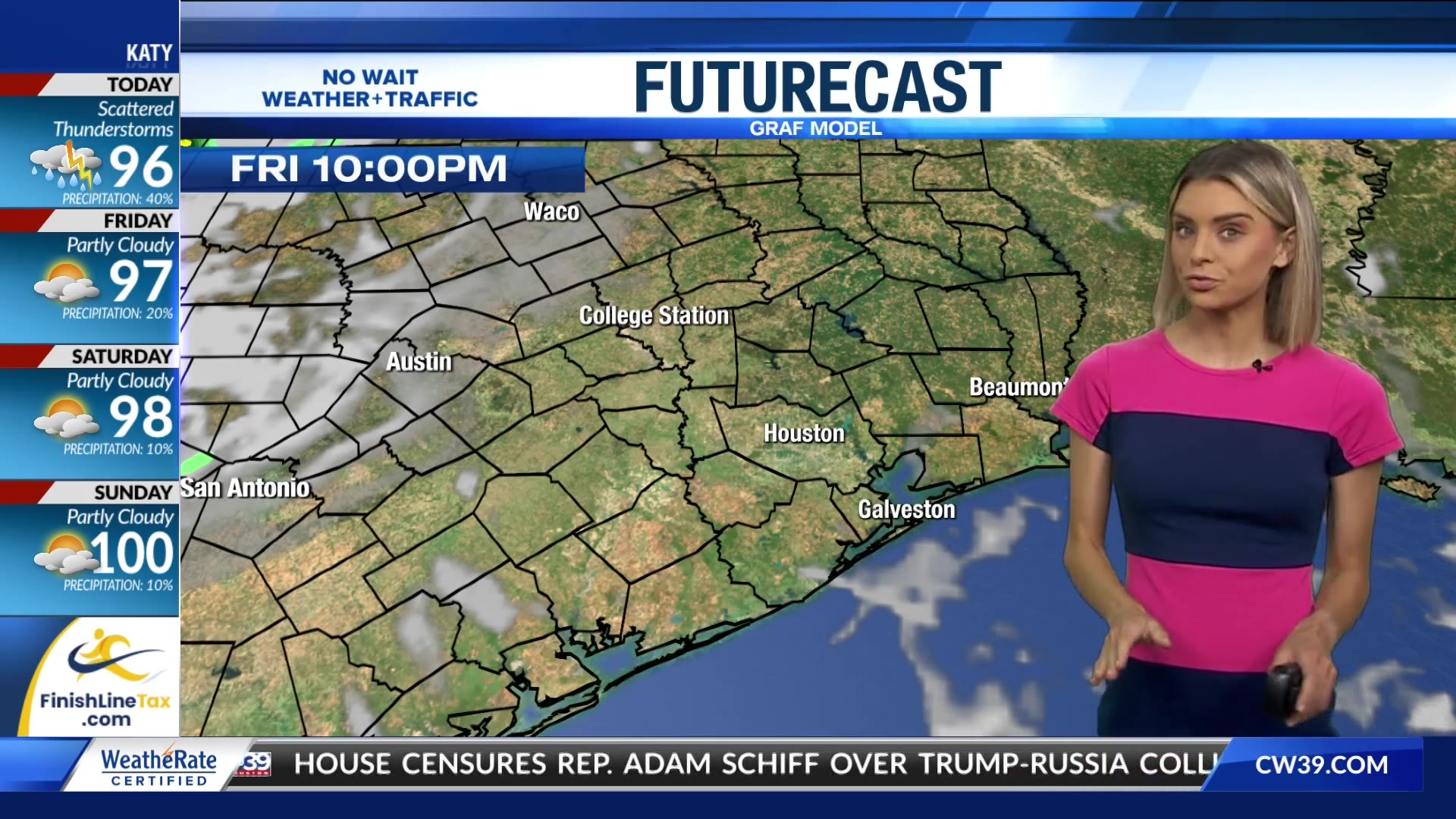 Heat and Storms + 7-Day Forecast – CW39 Houston