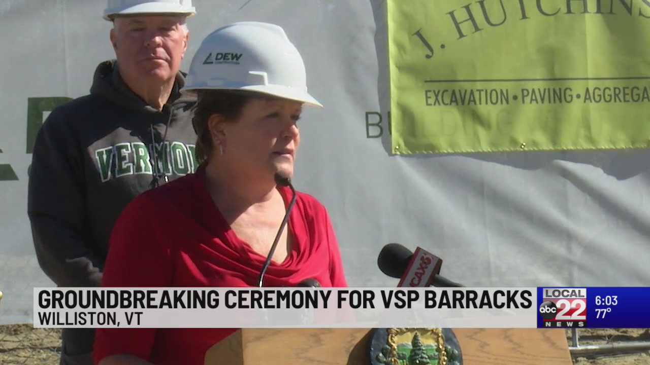Vermont State Police break ground for new two-story barracks in ...