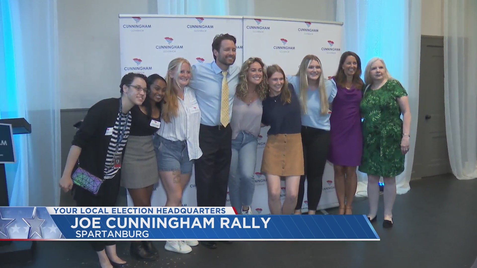 Democratic Governor Nominee, Joe Cunningham, visits Spartanburg with ...