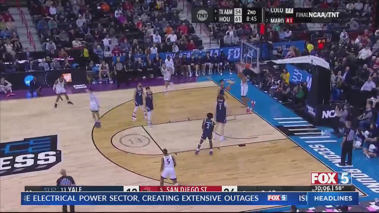 SDSU defeats Yale in second-round of NCAA Tournament – FOX 5 San Diego ...