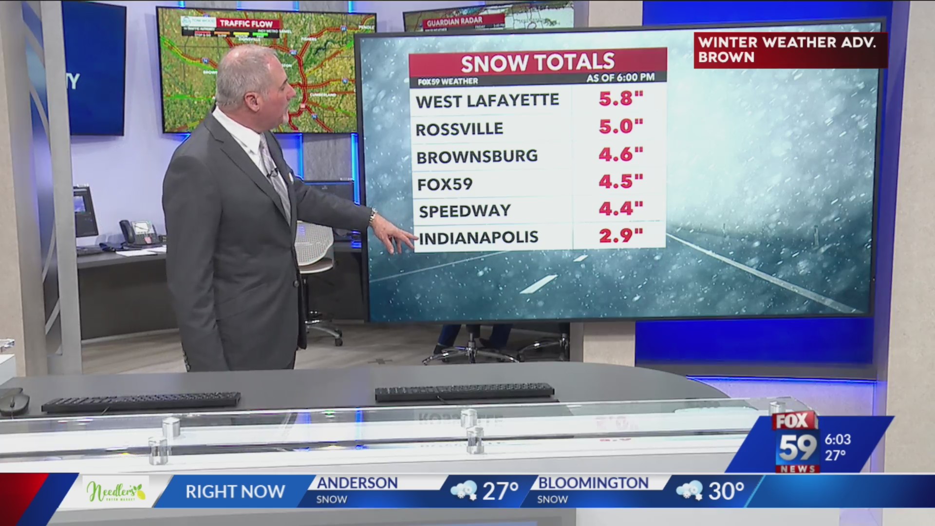 Latest weather report: Snowfall creeps past 4 inches in some parts of ...