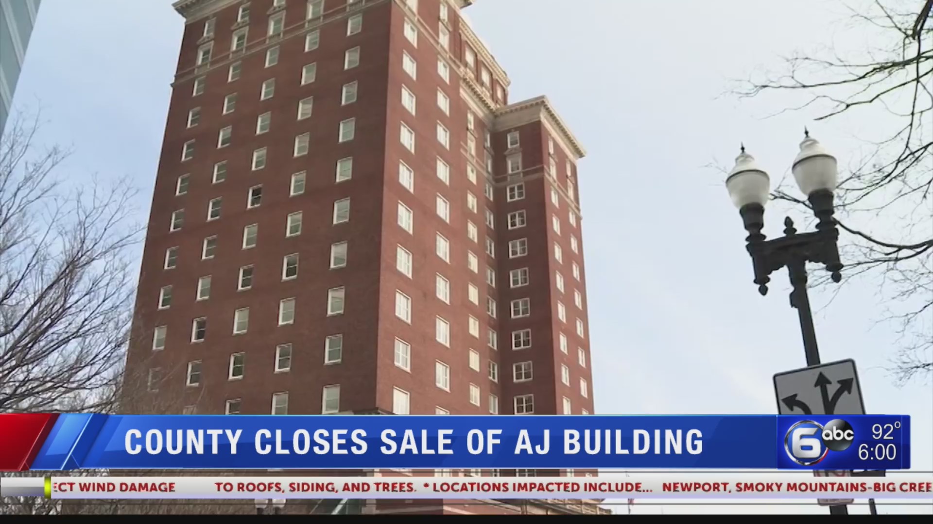 Knox County closes sale of AJ Building – WATE 6 On Your Side