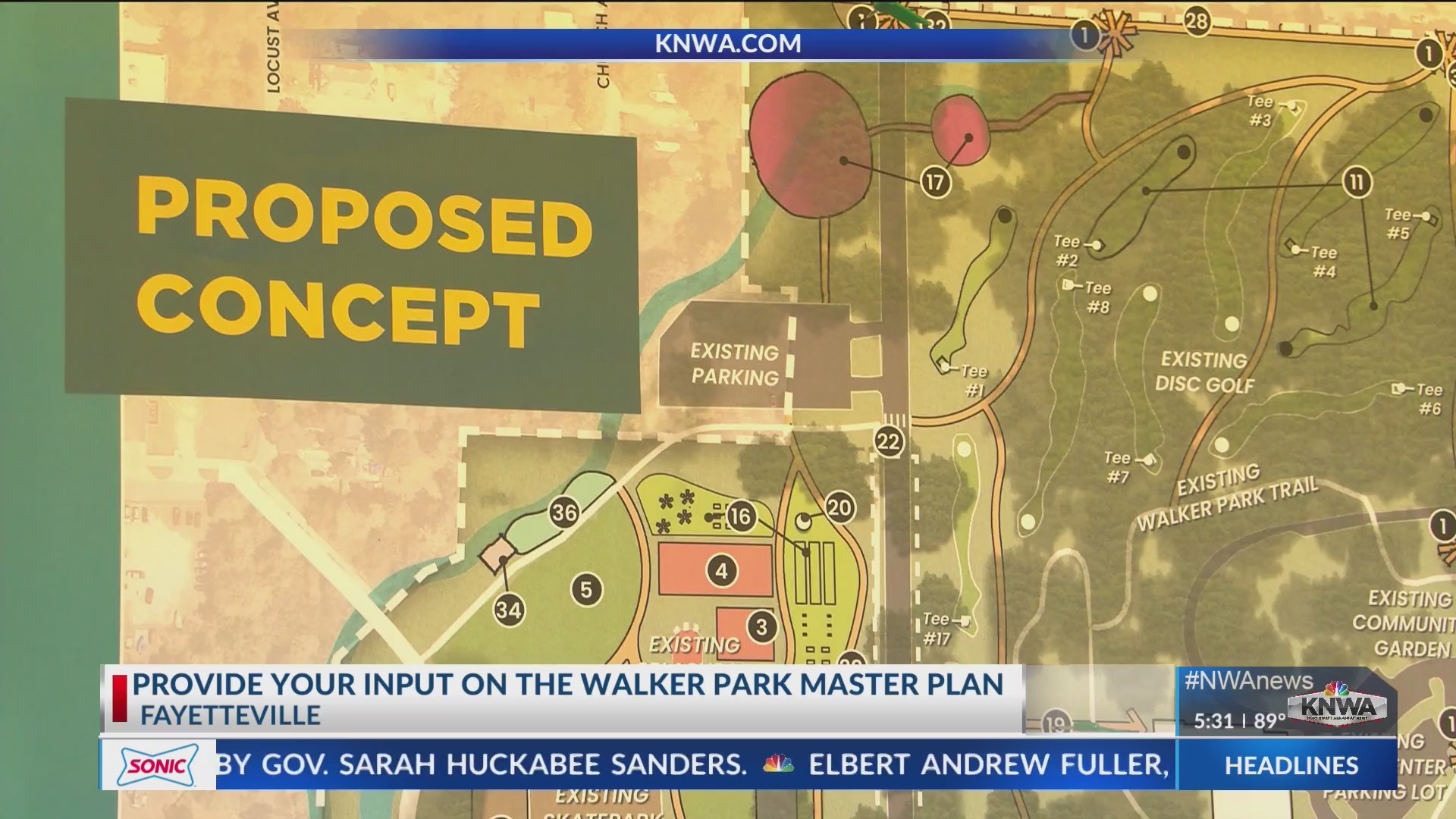 Fayetteville seeking feedback on Walker Park master plan – KNWA FOX24