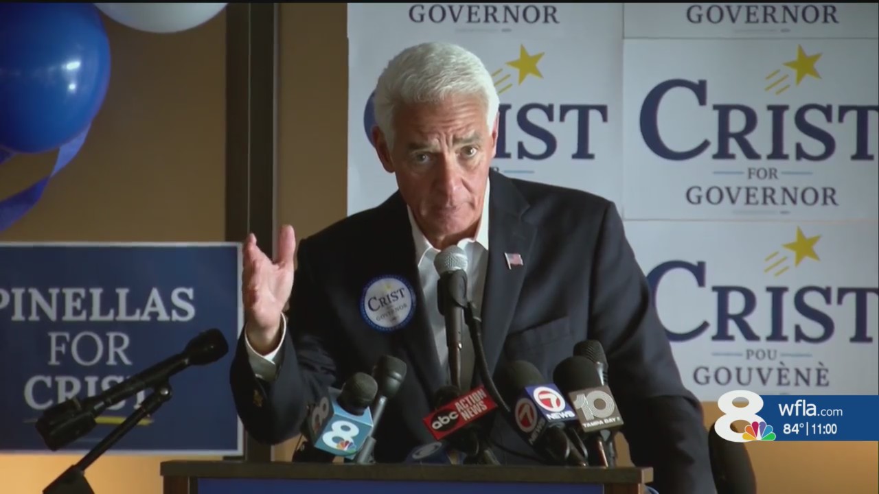 Charlie Crist holds final rally ahead of Primary Election in St ...