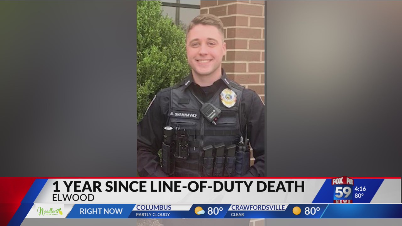 Elwood officer to be remembered one year after death – Fox 59