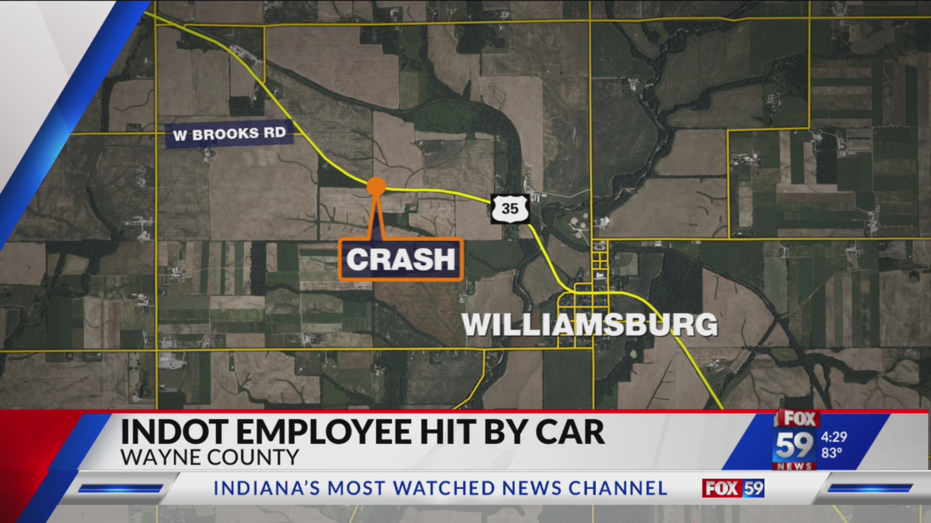 INDOT worker struck after driver disregards flagger, sheriff says – Fox 59