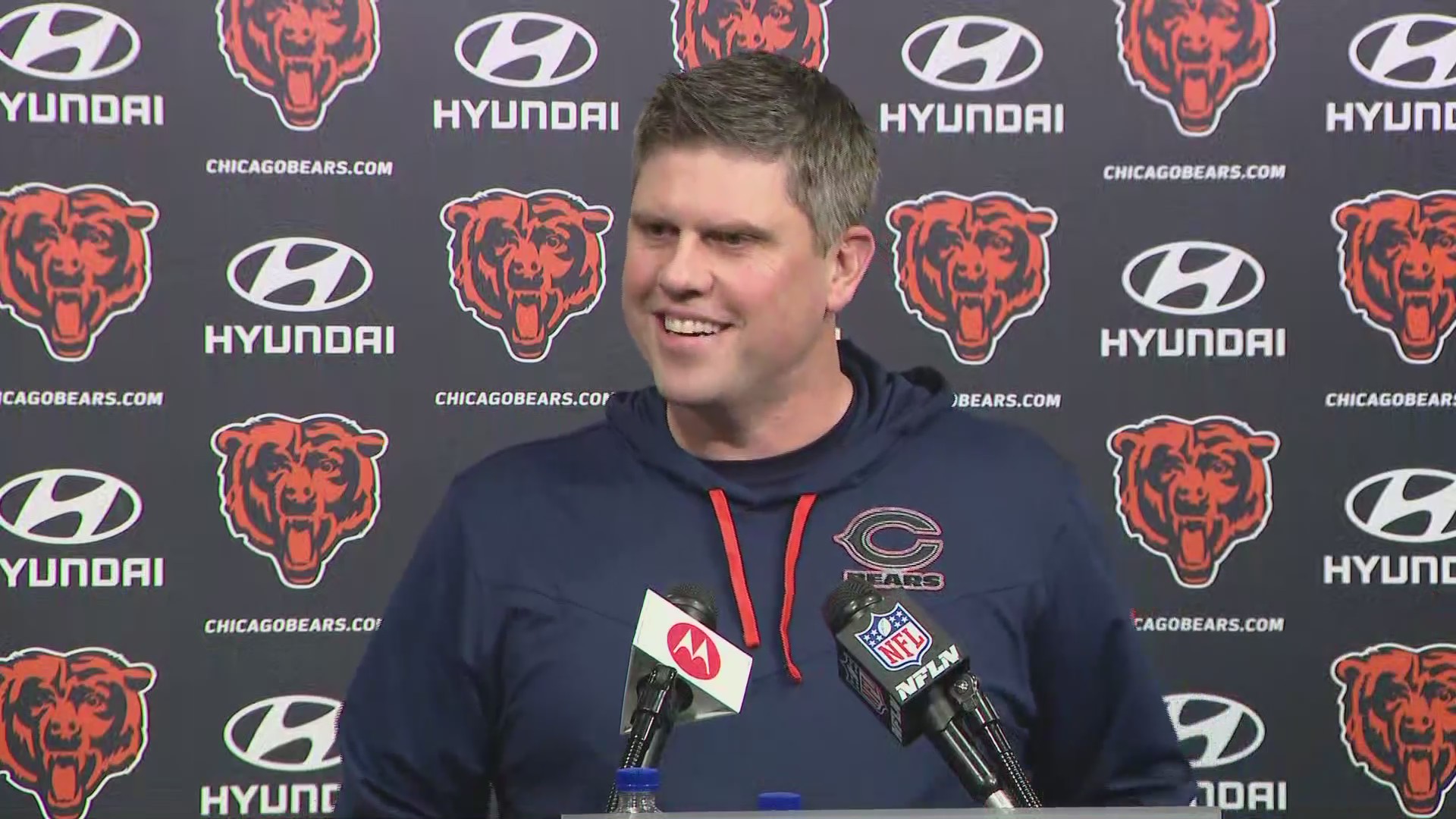 New Bears OC Shane Waldron tap dances around Bears QB questions – WGN-TV