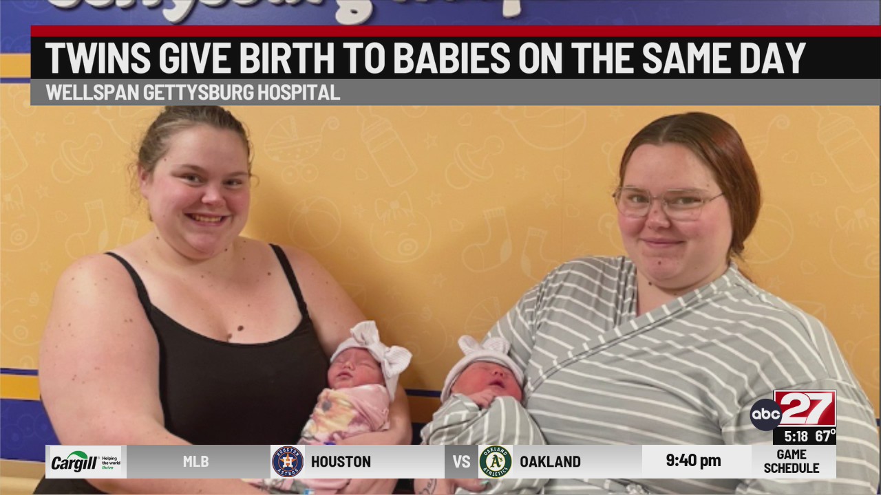 Twins give birth on the same day at WellSpan Gettysburg Hospital – ABC27
