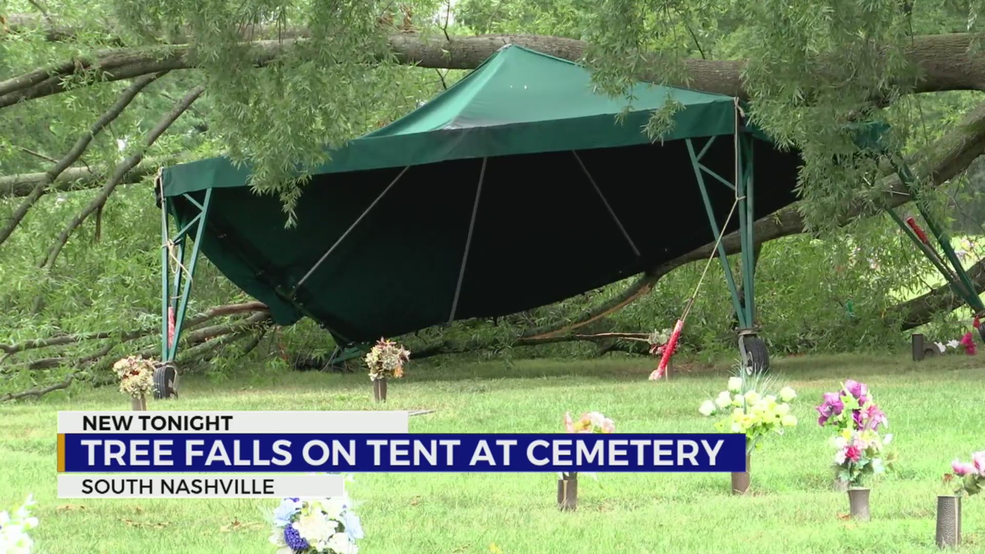 Tree falls on tent during Nashville funeral; 1 person taken to hospital ...