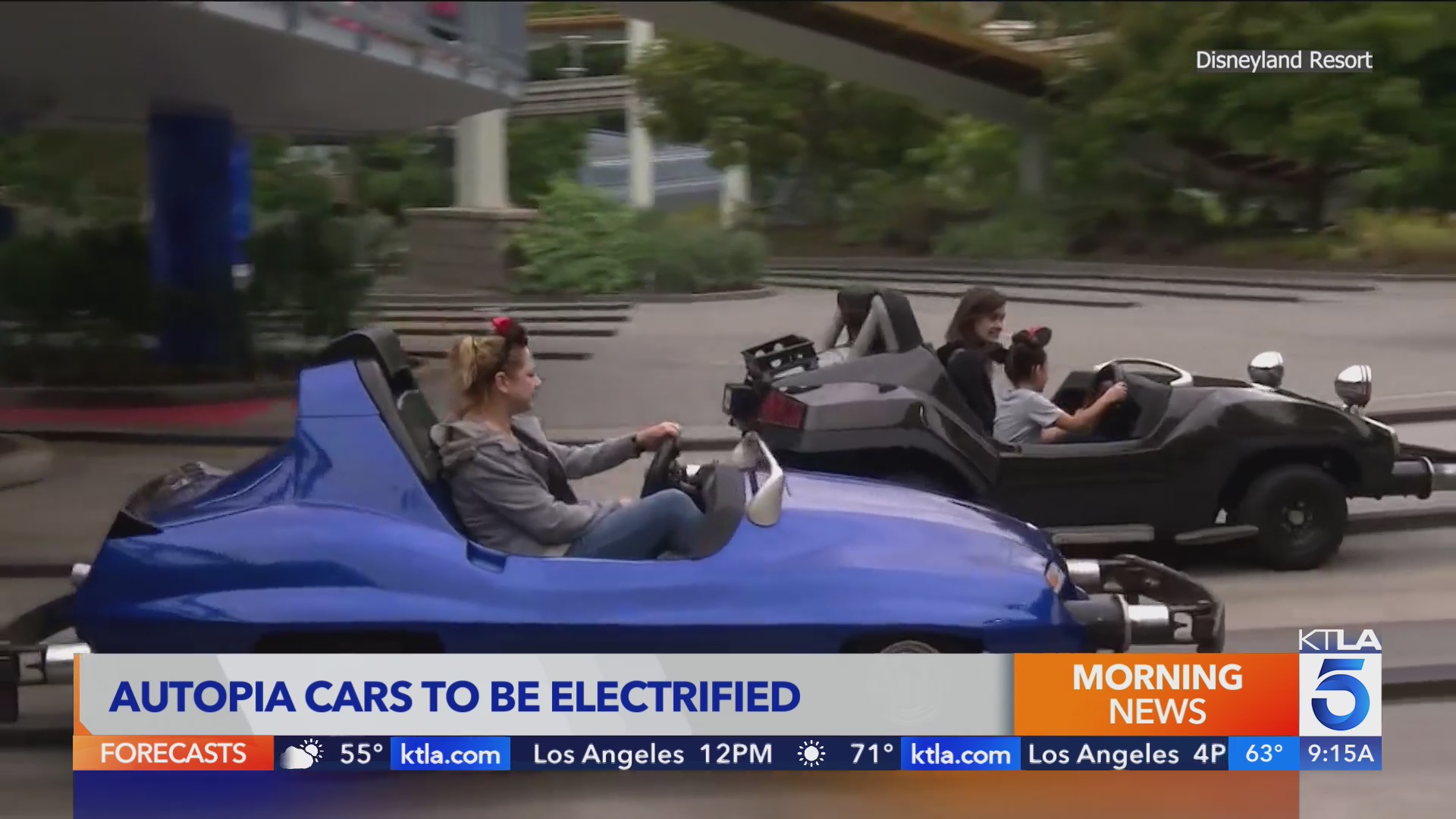 Disneyland’s Autopia cars will switch from gas to electric – KTLA