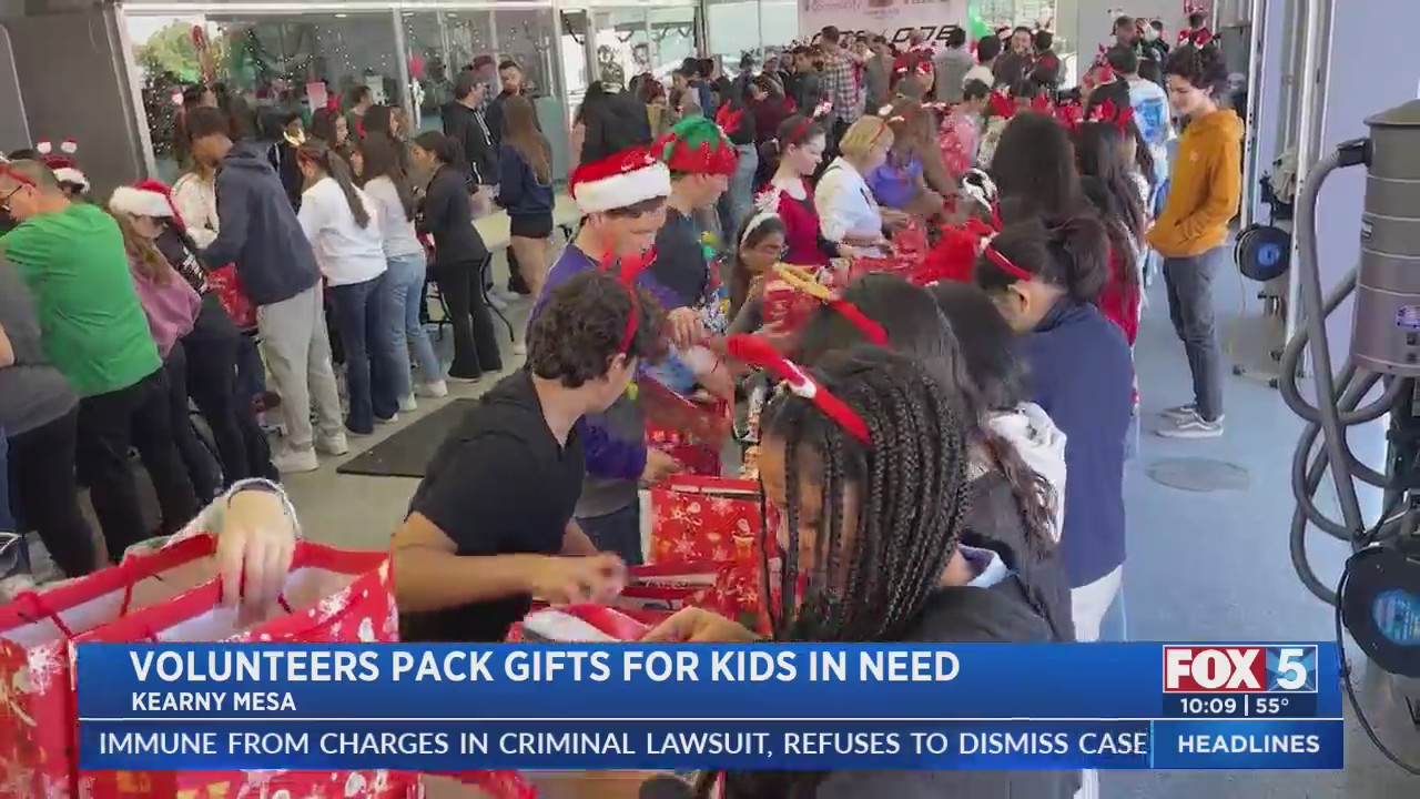 San Diego Non-Profit Packages 8K Gifts For Children In Need – FOX 5 San ...