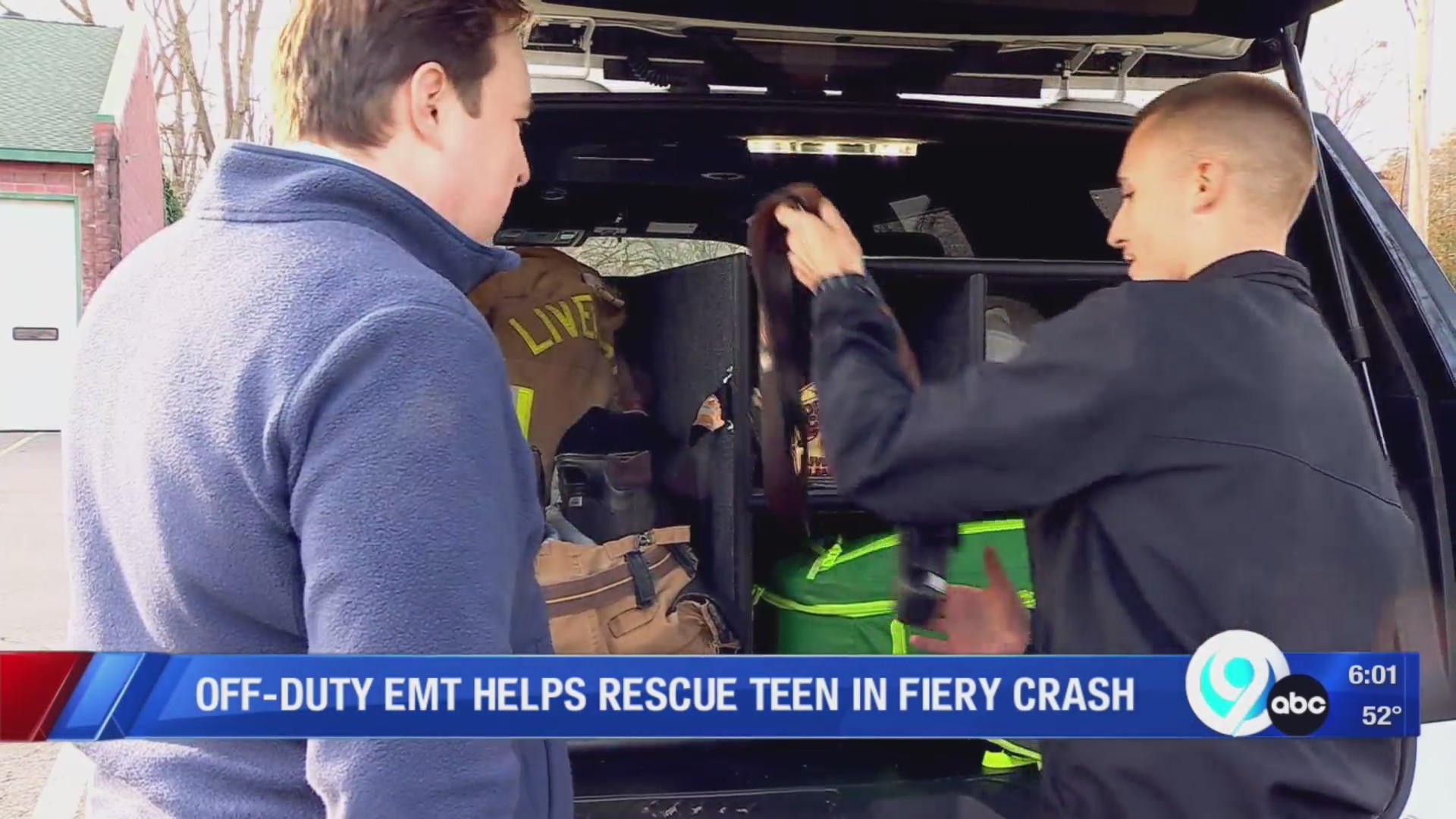Off-duty EMT helps rescue teen in fiery crash – WSYR