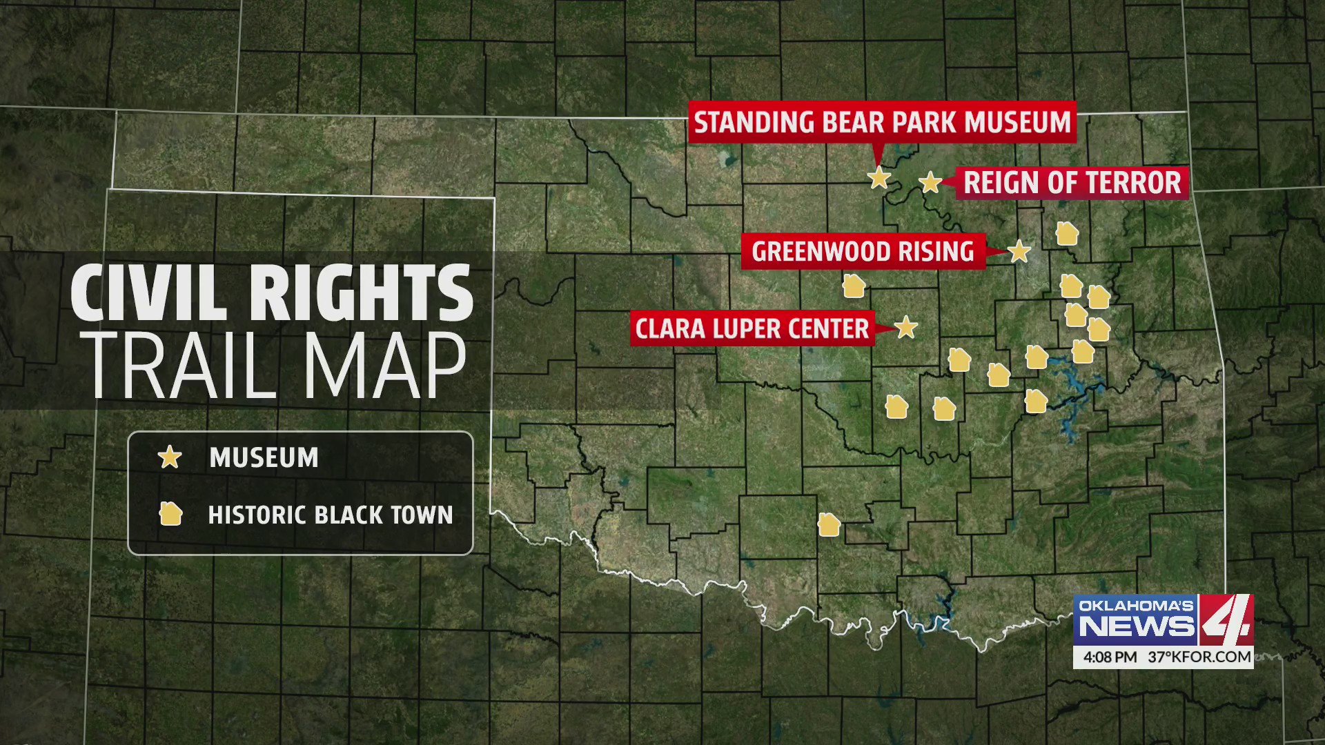 Civil rights Trail Map – KFOR.com Oklahoma City