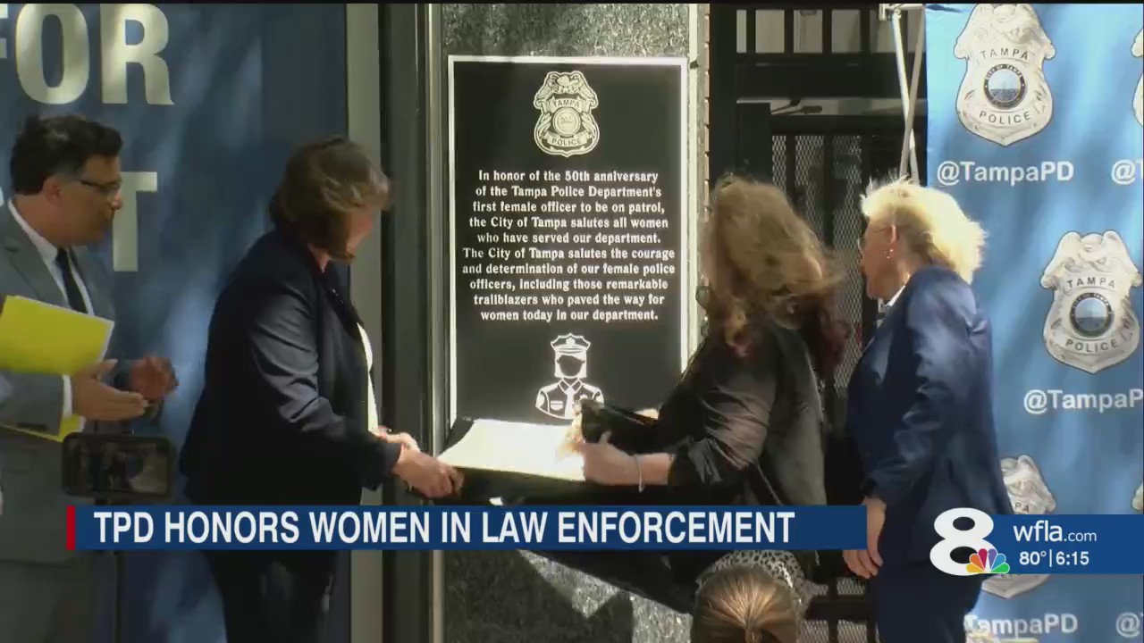 Tampa police honor female officers with monument during women’s history ...