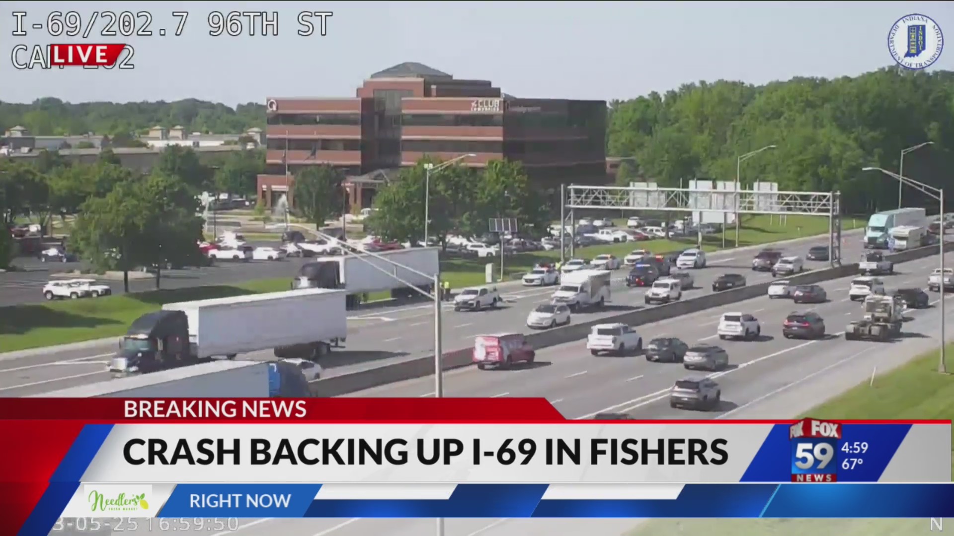 Serious crash on I-69 involving motorcycle – Fox 59